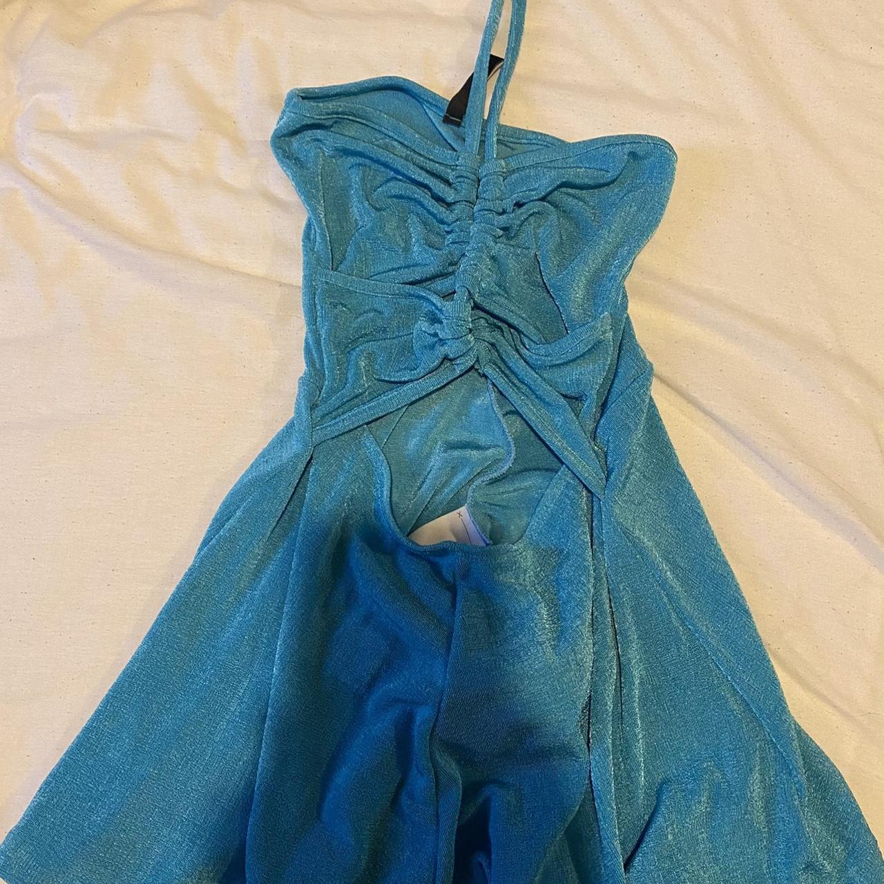 ASOS Women's Blue and Navy Playsuit-romper | Depop