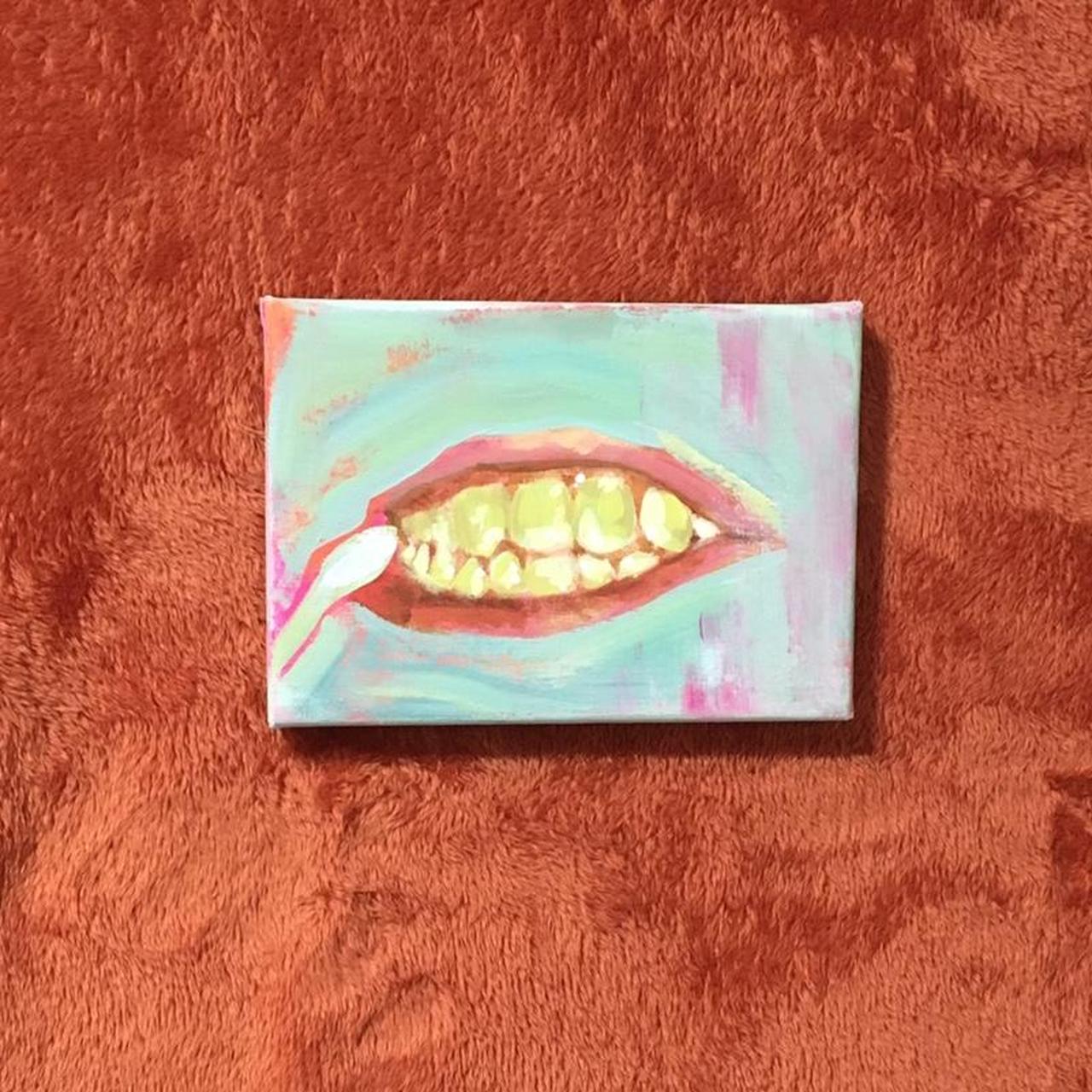 Colourful teeth painting! ☆ Hand painted by me,... - Depop