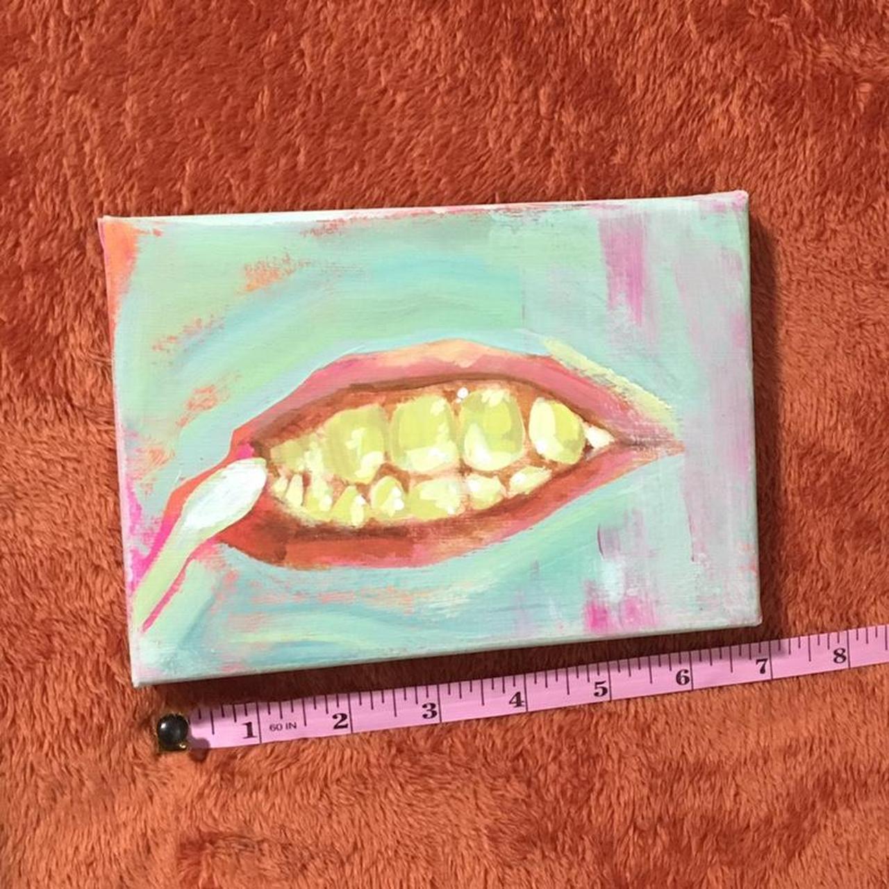 Colourful teeth painting! ☆ Hand painted by me,... - Depop