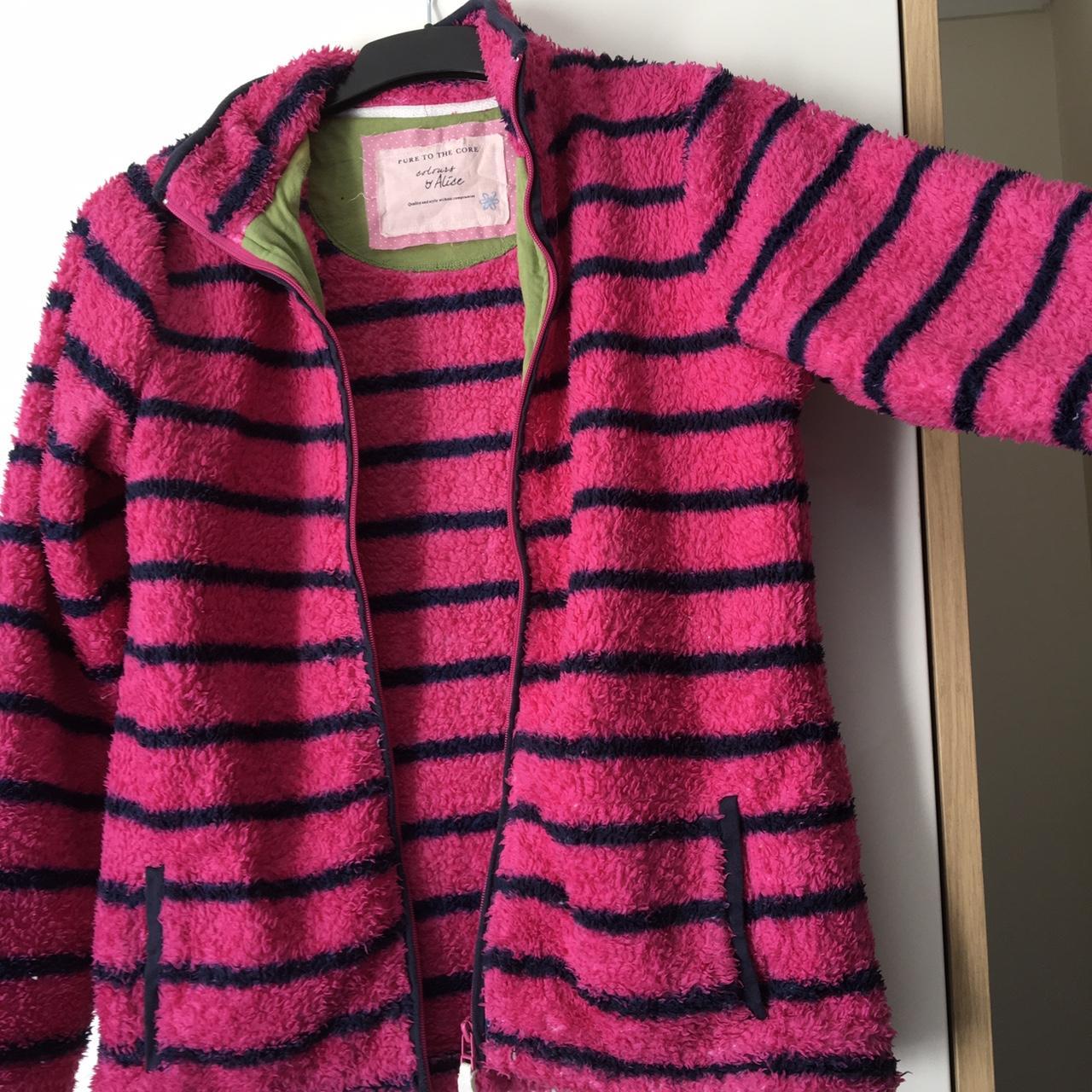 suuuuuupper cute fluffy zip up jacket vibrant pink... - Depop