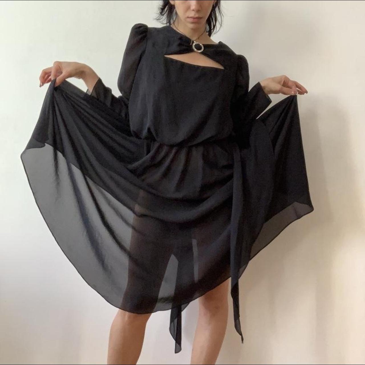 Gorg victorian style goth lolita dress with shoulder... - Depop