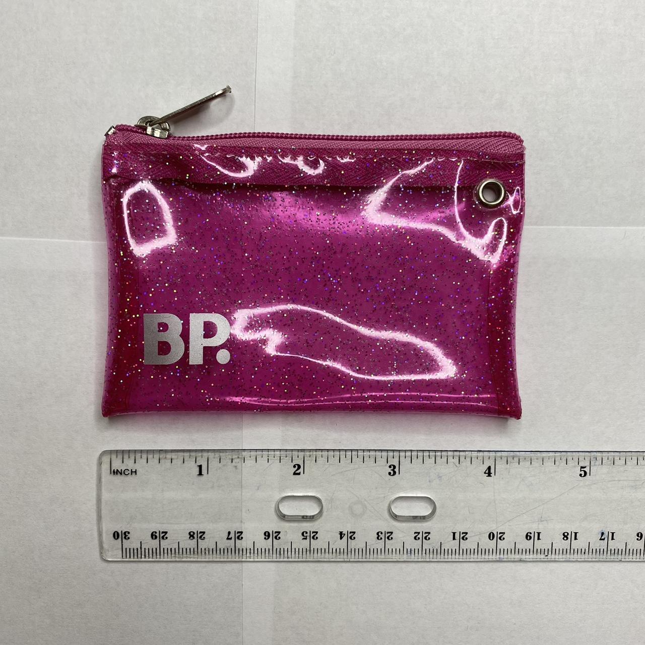 BP Transparent PVC Coin Pouch - Sparkly pink... - Depop