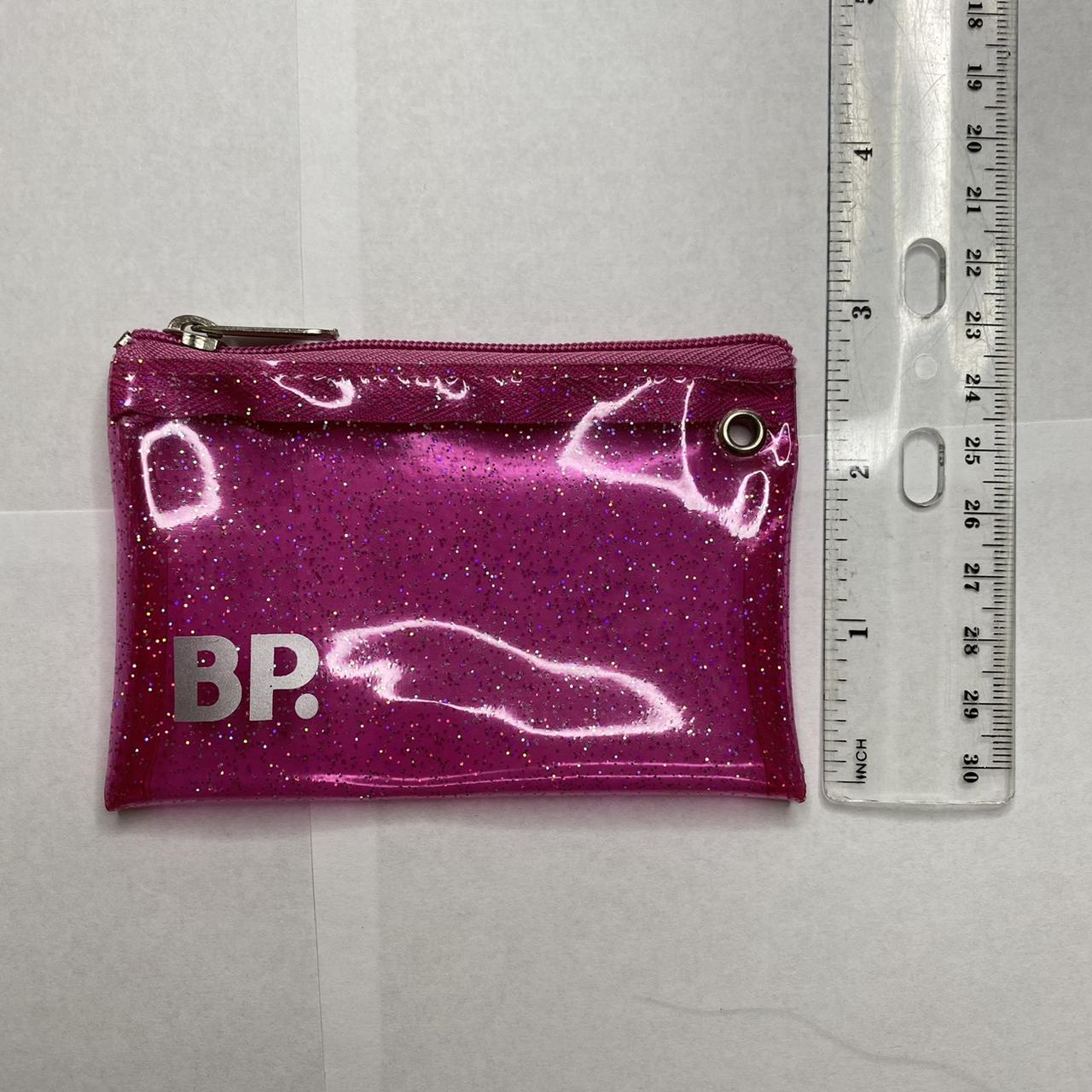 BP Transparent PVC Coin Pouch - Sparkly pink... - Depop
