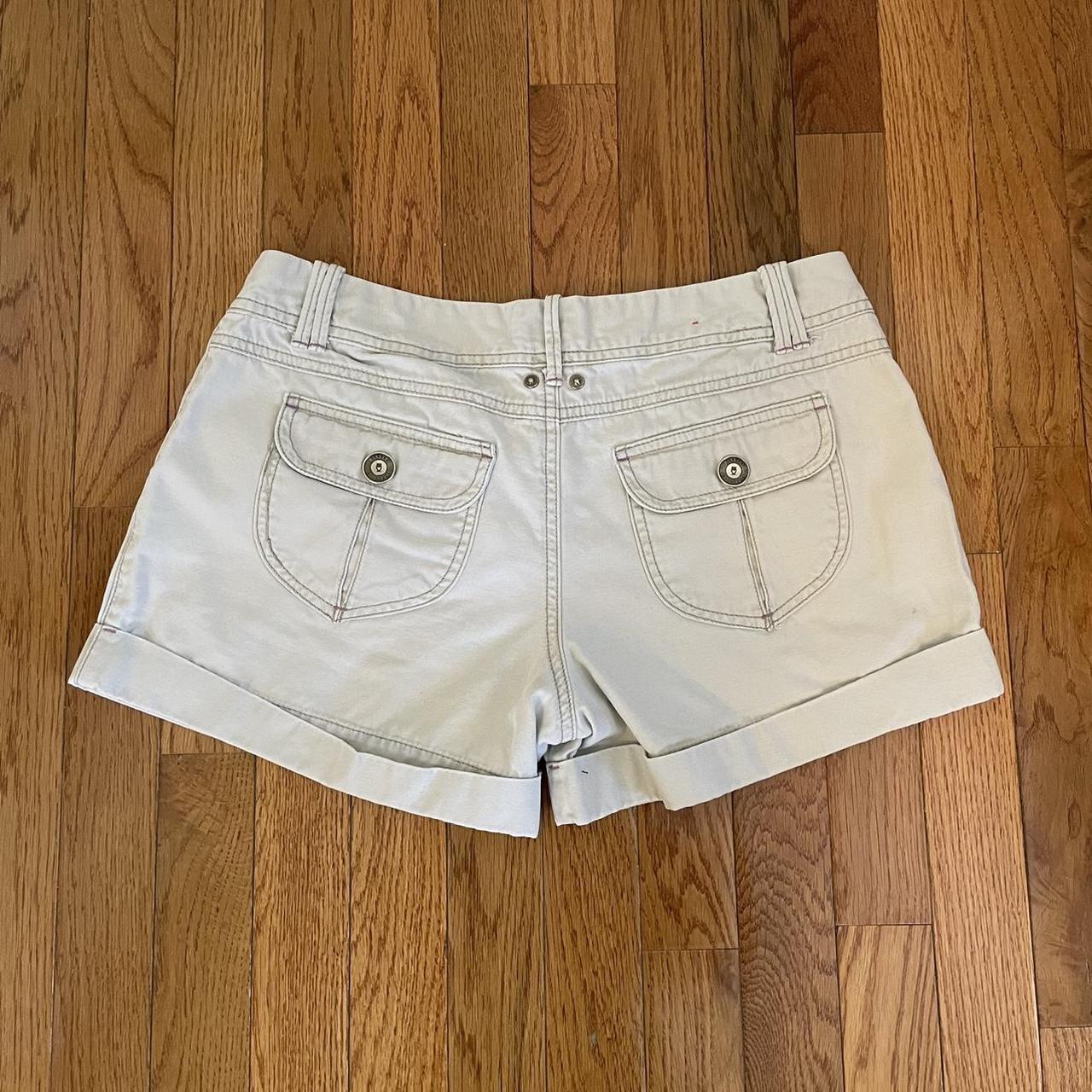 Vintage Mossimo low waisted beige shorts - Great... - Depop