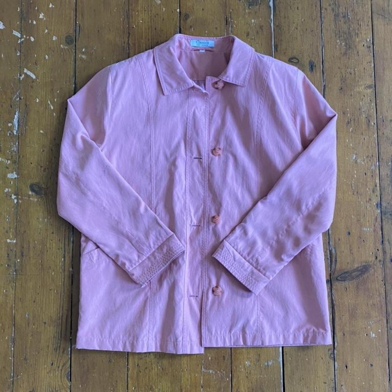 Cutest vintage baby pink jacket Size 16 on the label... - Depop