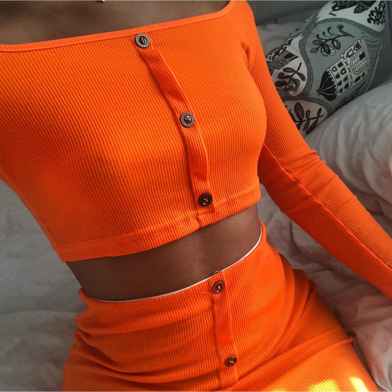 Stunning Bright Orange Two Piece Set😍🧡 Size: M Off... - Depop