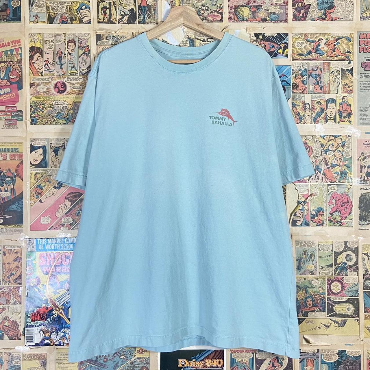 Essential Blue Tommy Bahama First Class Flight Bird... - Depop