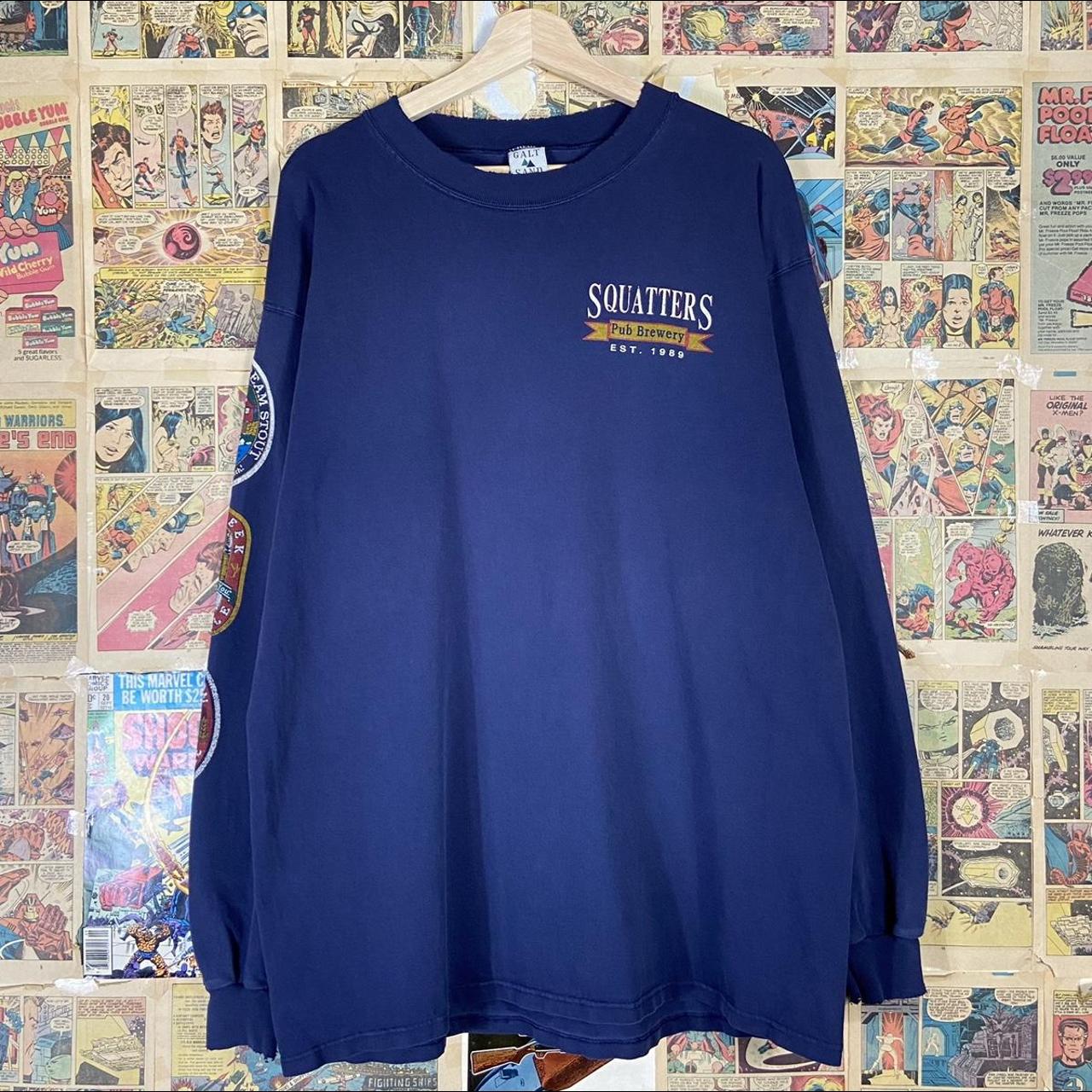 Vintage 90s Essential Navy Blue Squatters Salt Lake... - Depop