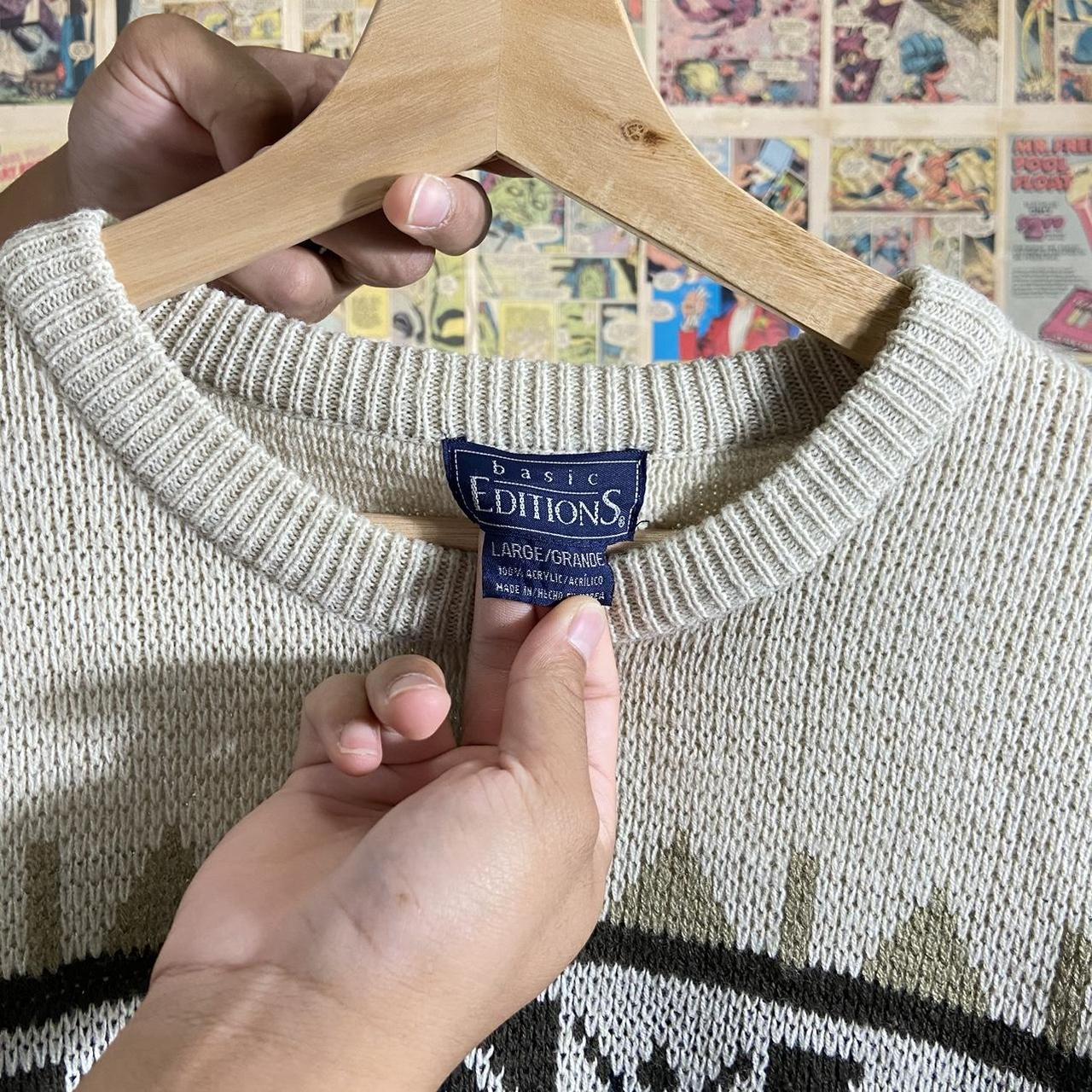 Vintage Essential Cream ColorBlock Basic Edition... - Depop