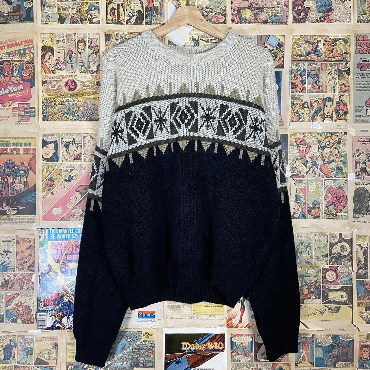 Vintage Essential Cream ColorBlock Basic Edition... - Depop