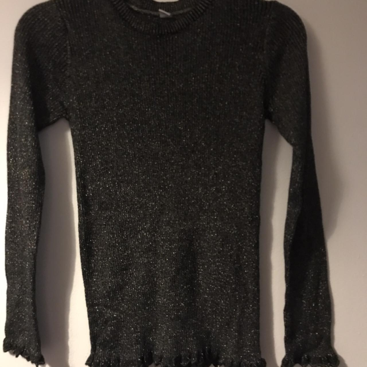 Black and gold jumper Size 14years/ uk 8 - Depop