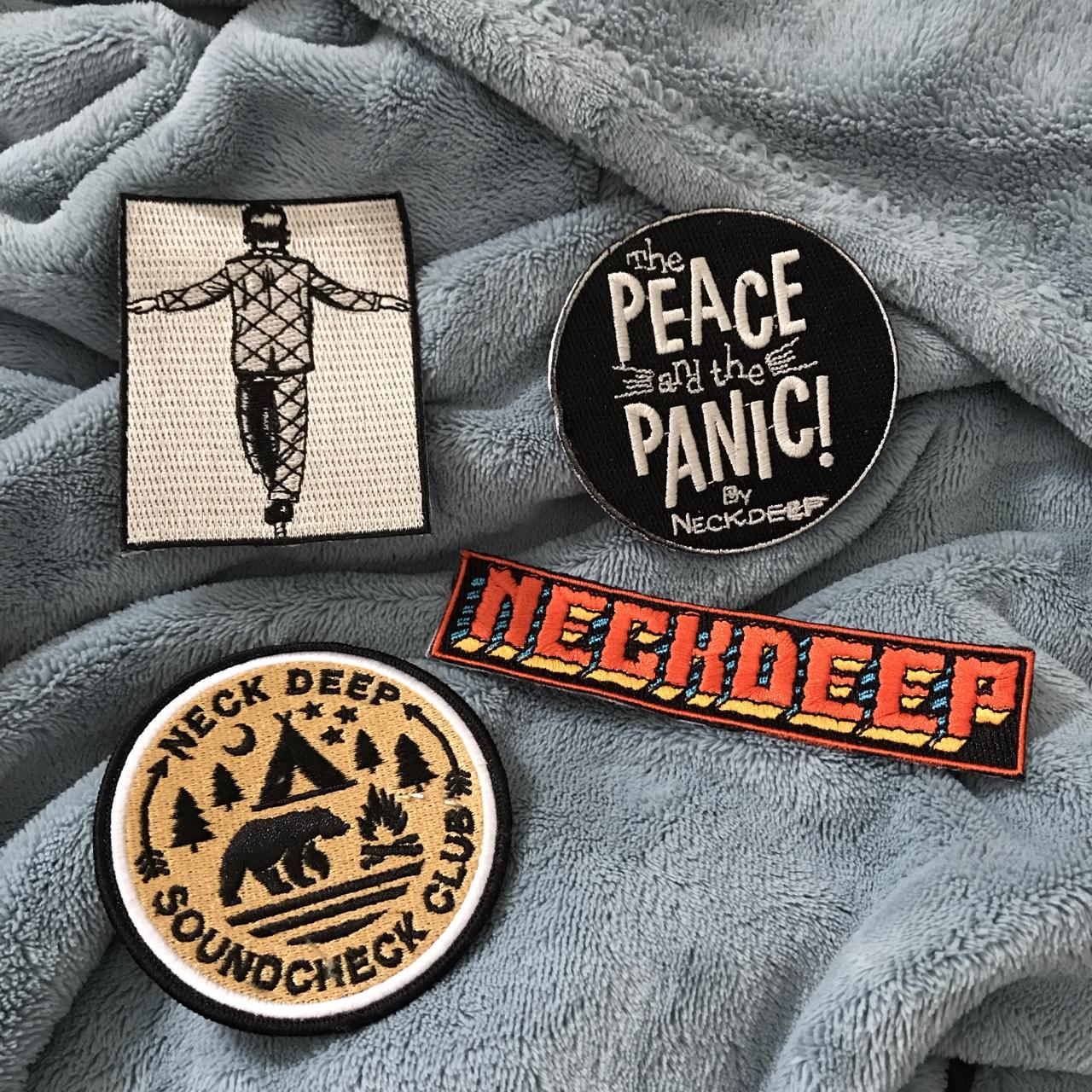 neck deep patches. Soundcheck club is from a meet... - Depop