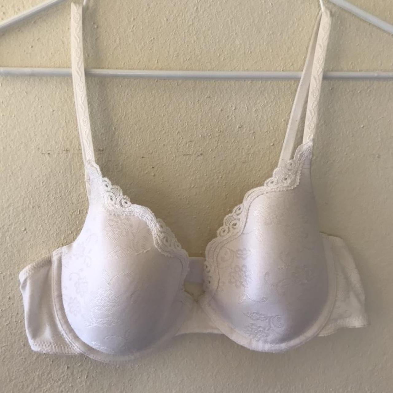 White Lace Maiden Form Unwire Padded Bra Stunning Depop