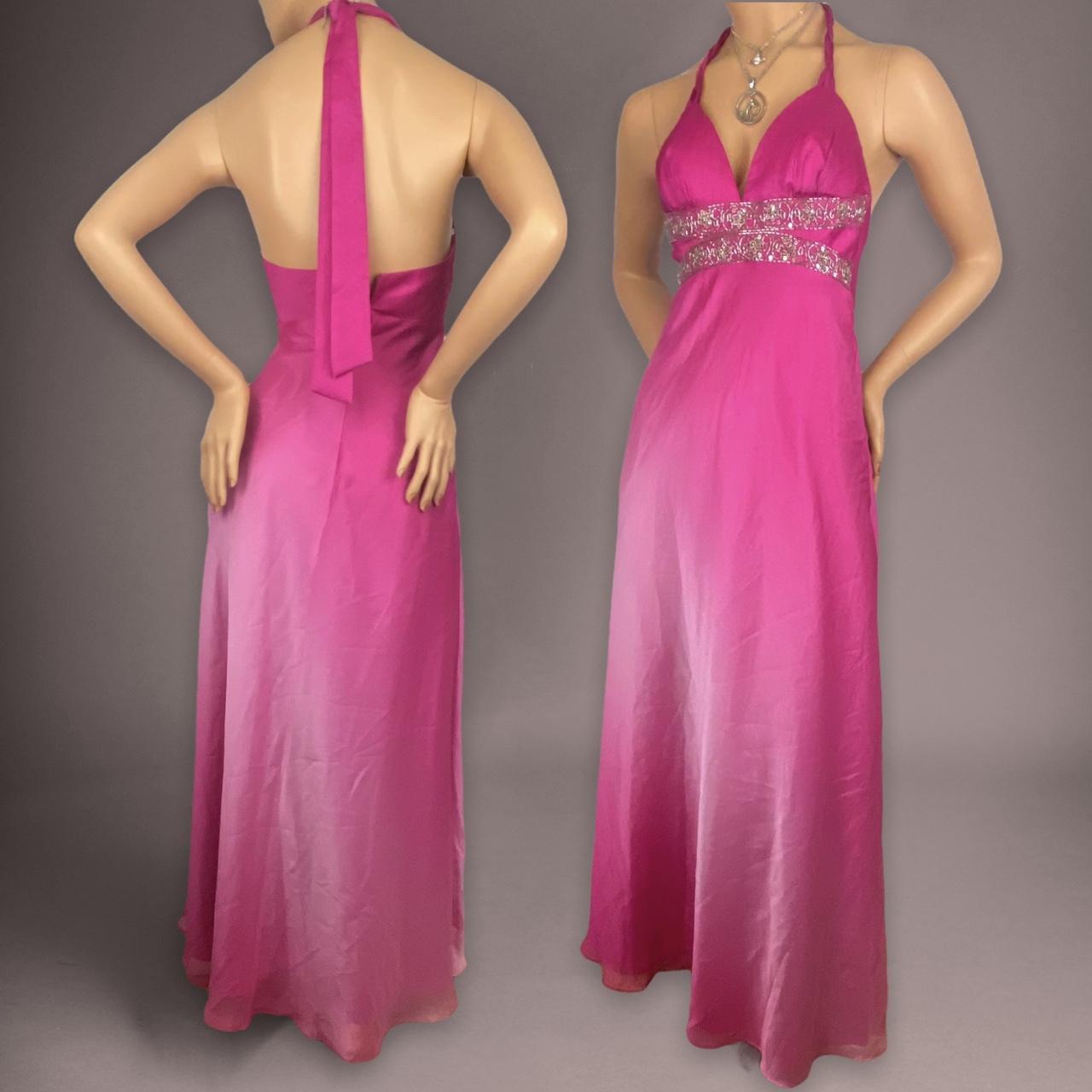 Y2K beaded chiffon prom dress! 💕 2000s vintage... - Depop