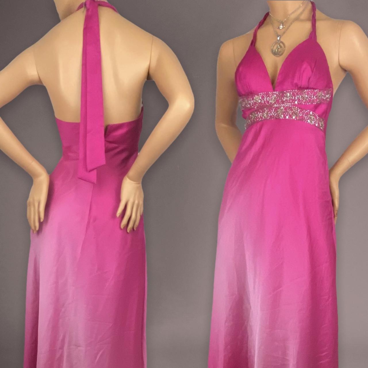 Y2K beaded chiffon prom dress! 💕 2000s vintage... - Depop