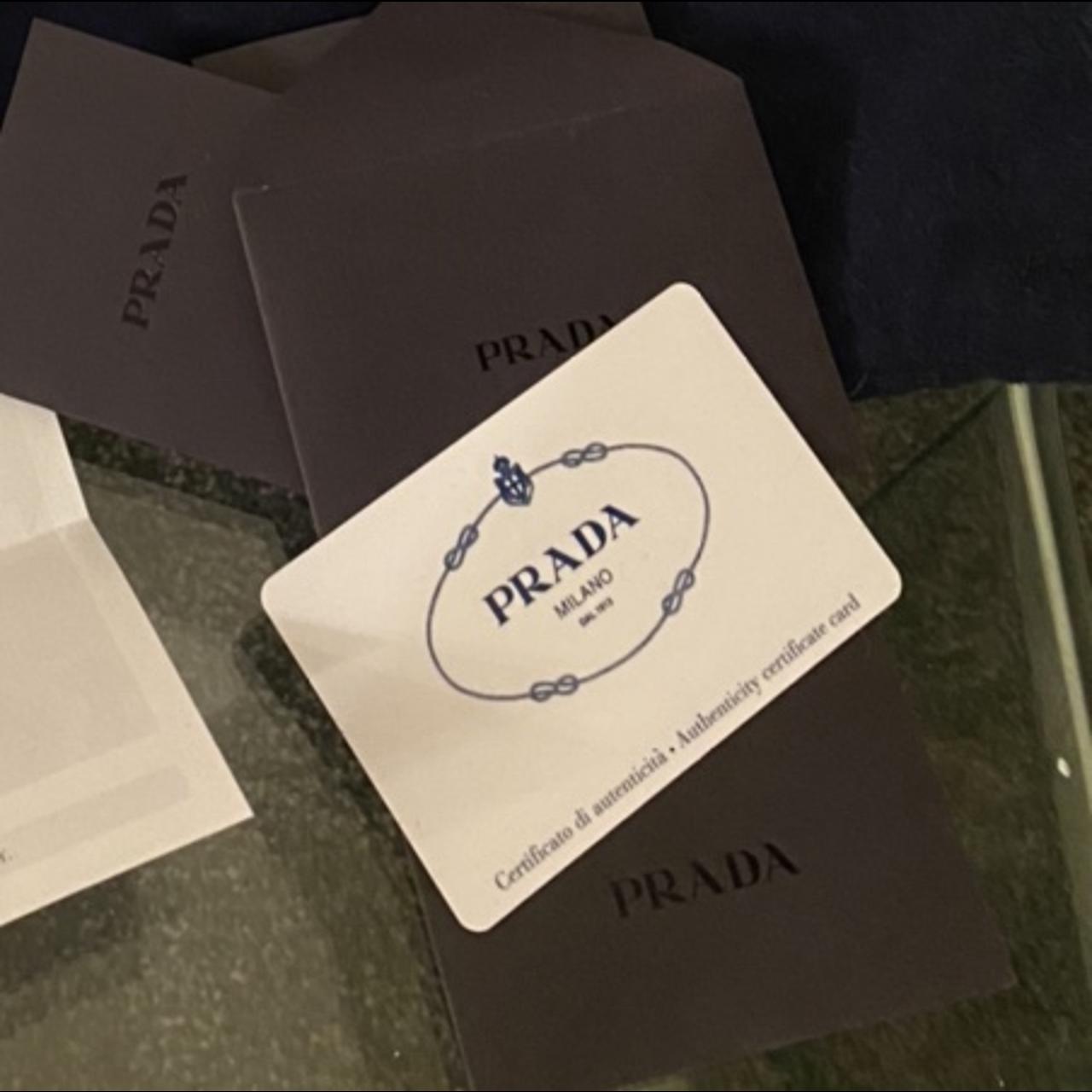 Red saffiano leather shoulder Prada box bag - comes... - Depop