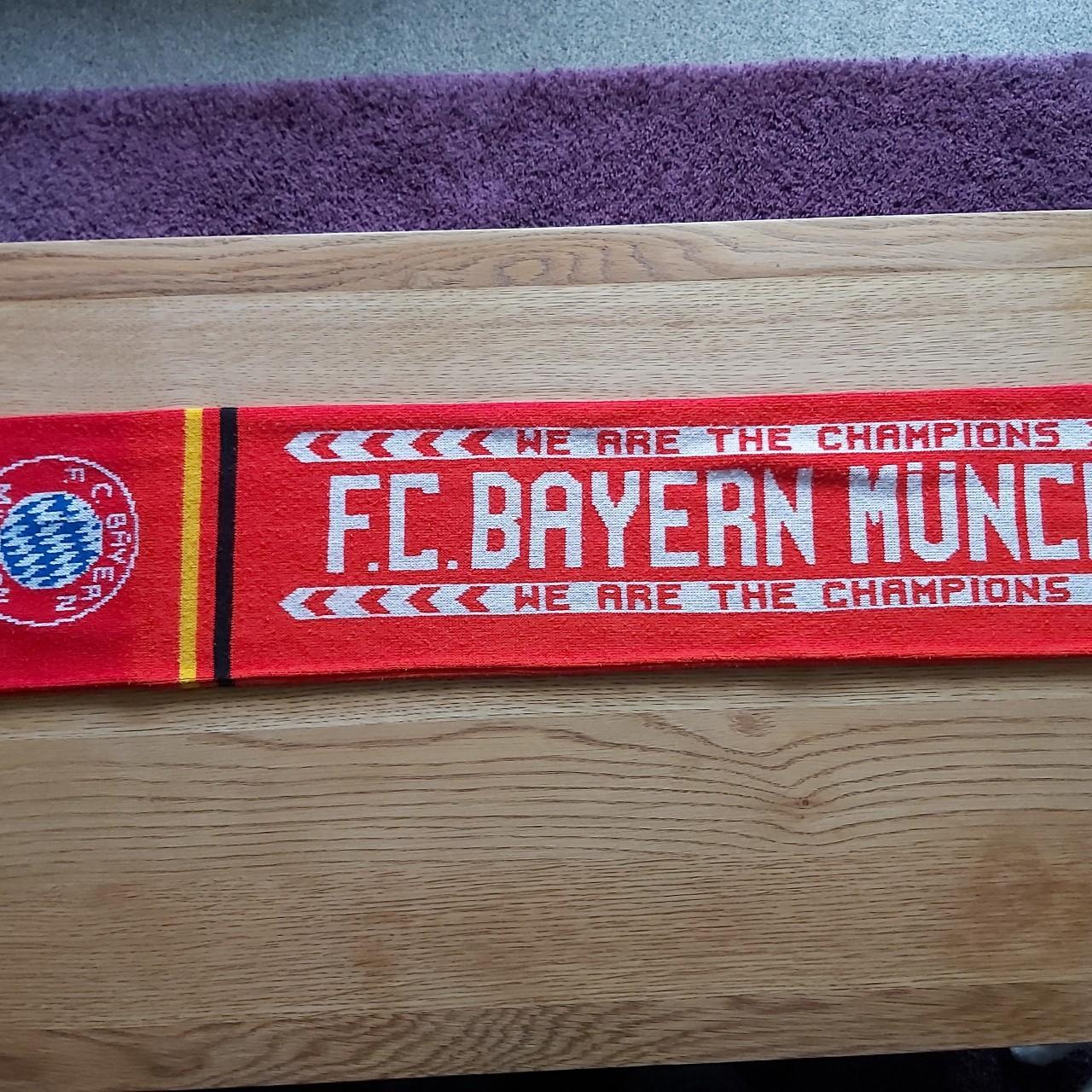 Football scarf of German club Bayern Munich. Adorned... - Depop