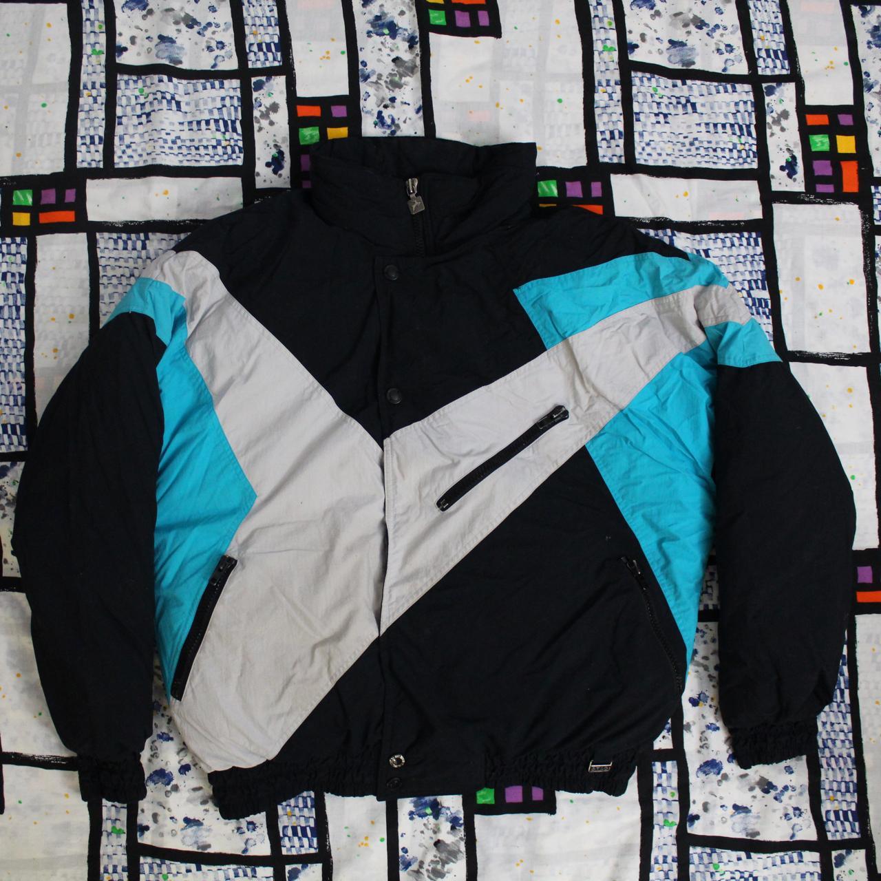 White Stag Women's Black and Blue Coat | Depop