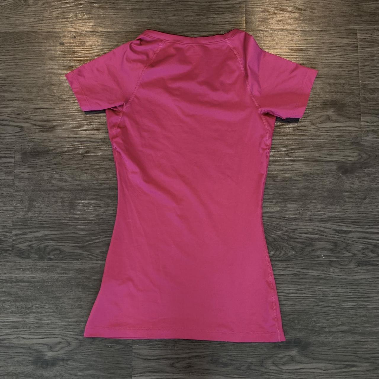 Nike pro magenta purple short sleeve workout... - Depop