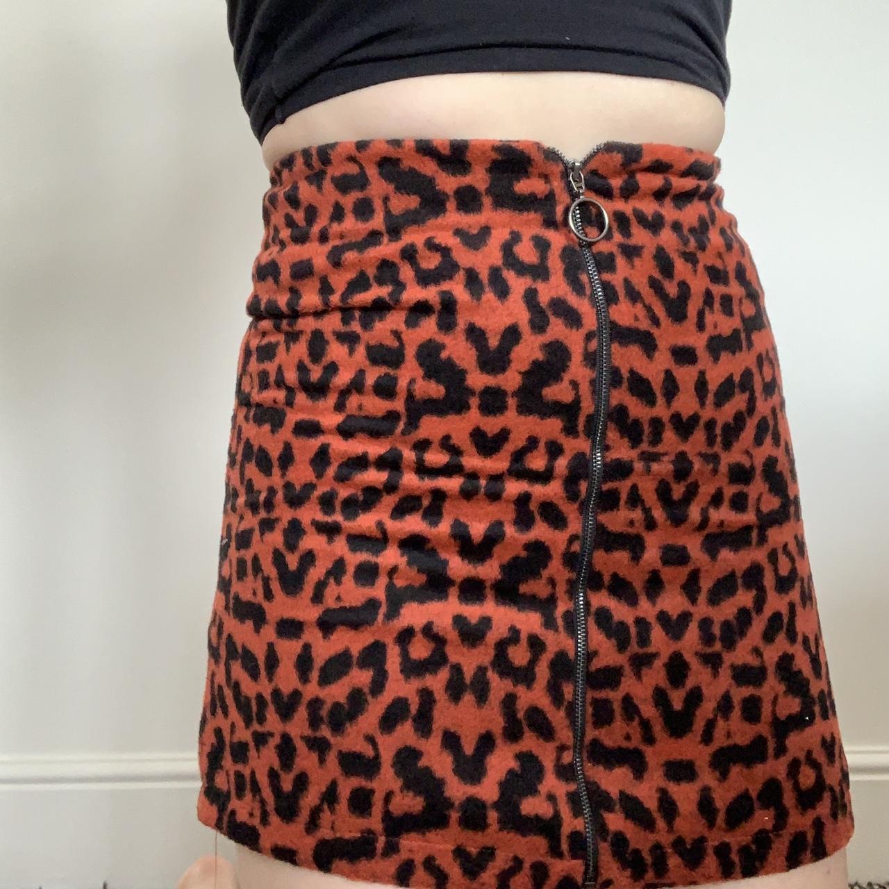 Primark Women's Red and Black Skirt | Depop