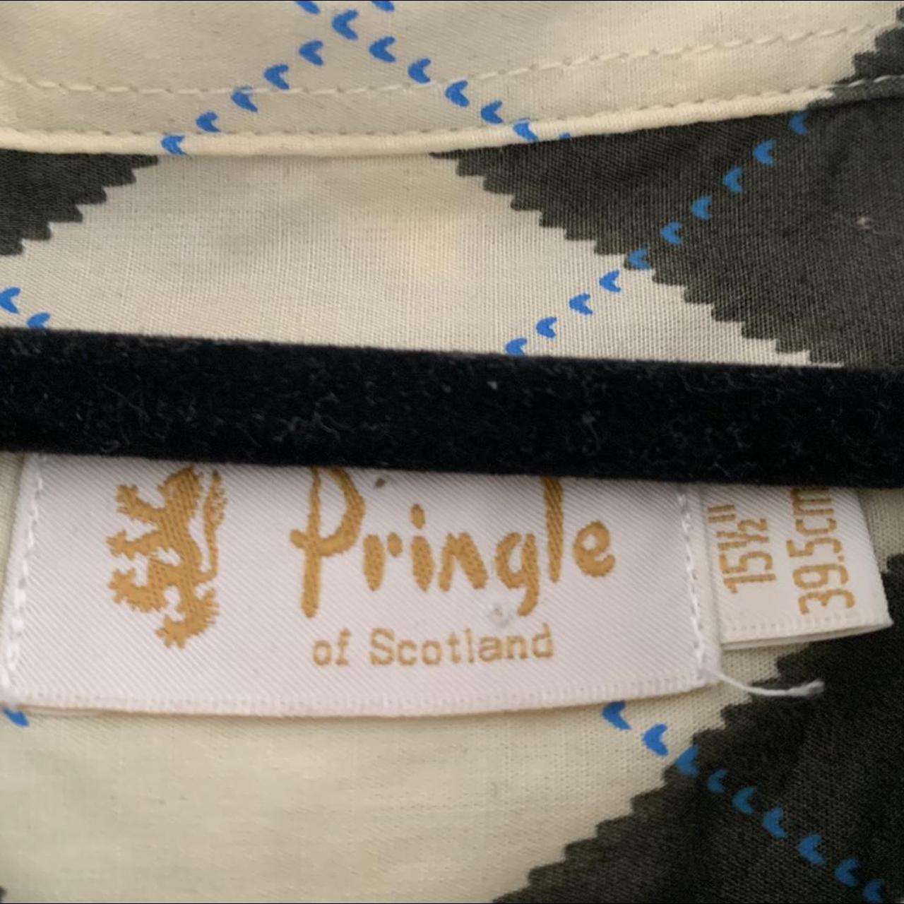 Mens vintage Pringle checked green shirt Golf - Depop