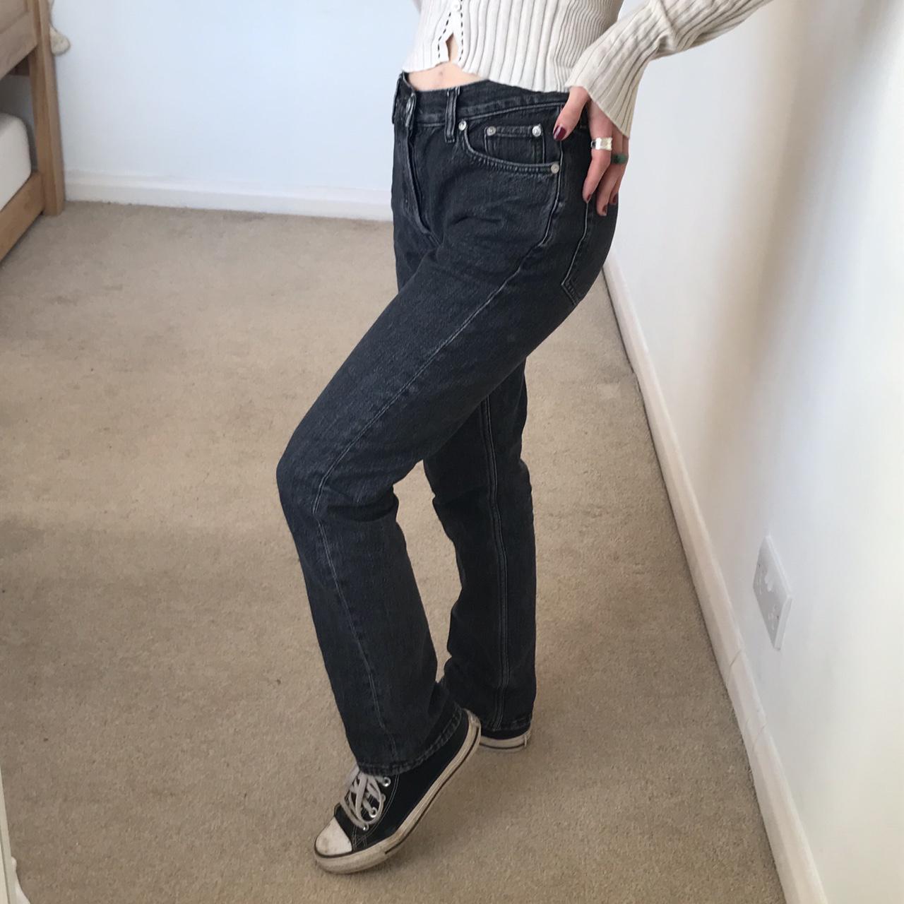 Weekday wire high straight jeans waist 24 length... - Depop
