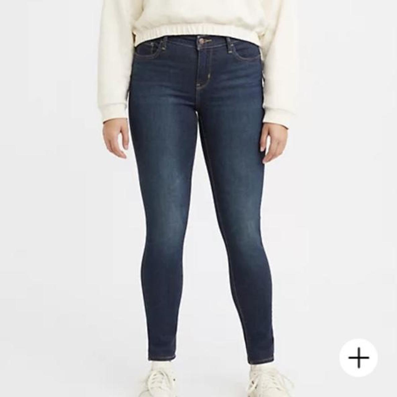 LEVI 710 JEANS SUPER SKINNY WAIST 27 NEVER WORN... - Depop