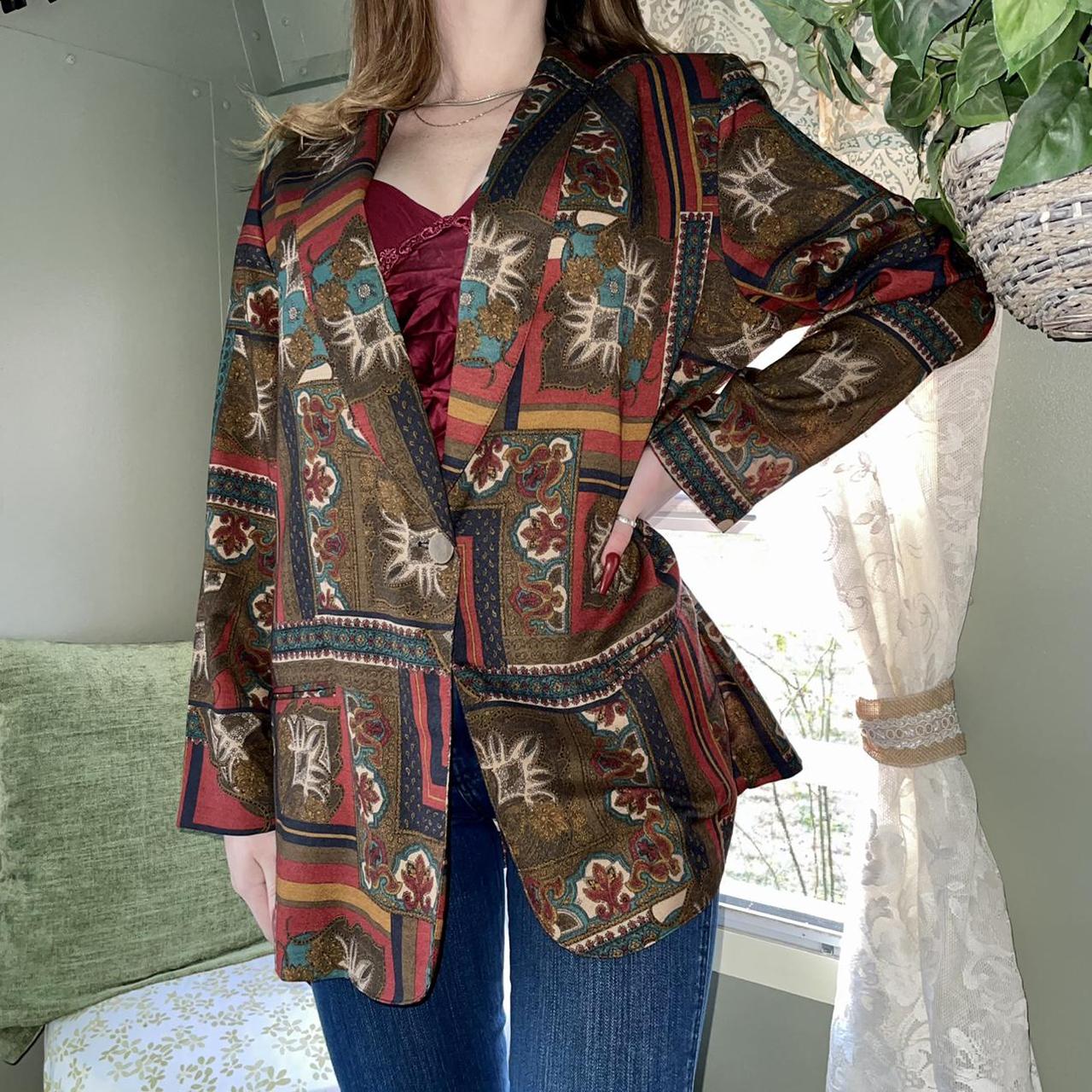 Vintage boho blazer by Requirements. So cute. The... - Depop