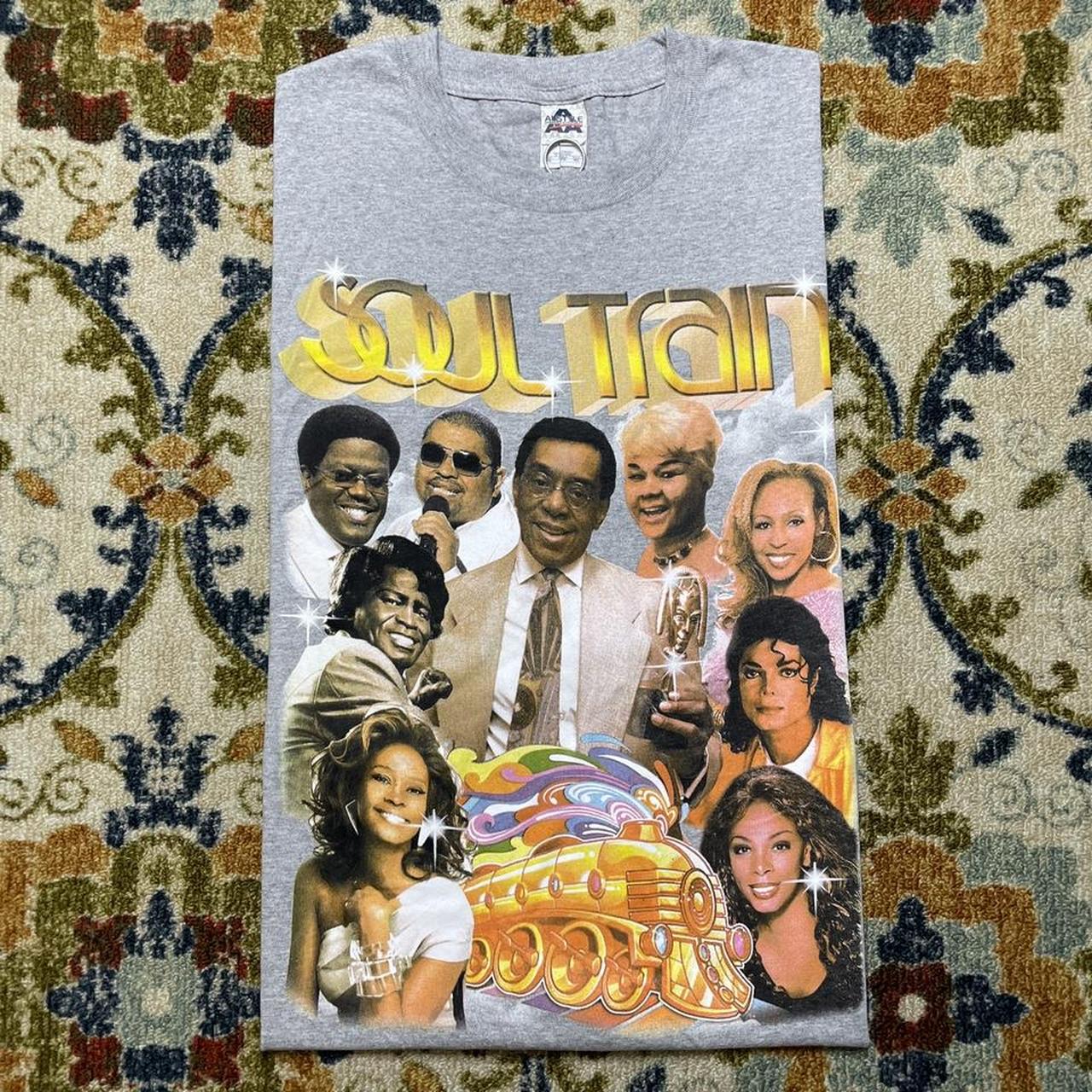 Vintage Soul Train grey graphic T shirt Sz 4XL Don... - Depop