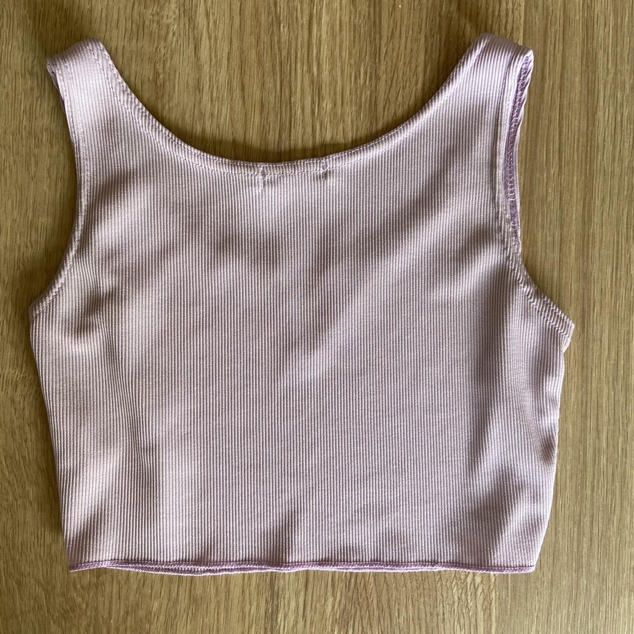 Cute crop notch tank top from boohoo in size us 2... - Depop