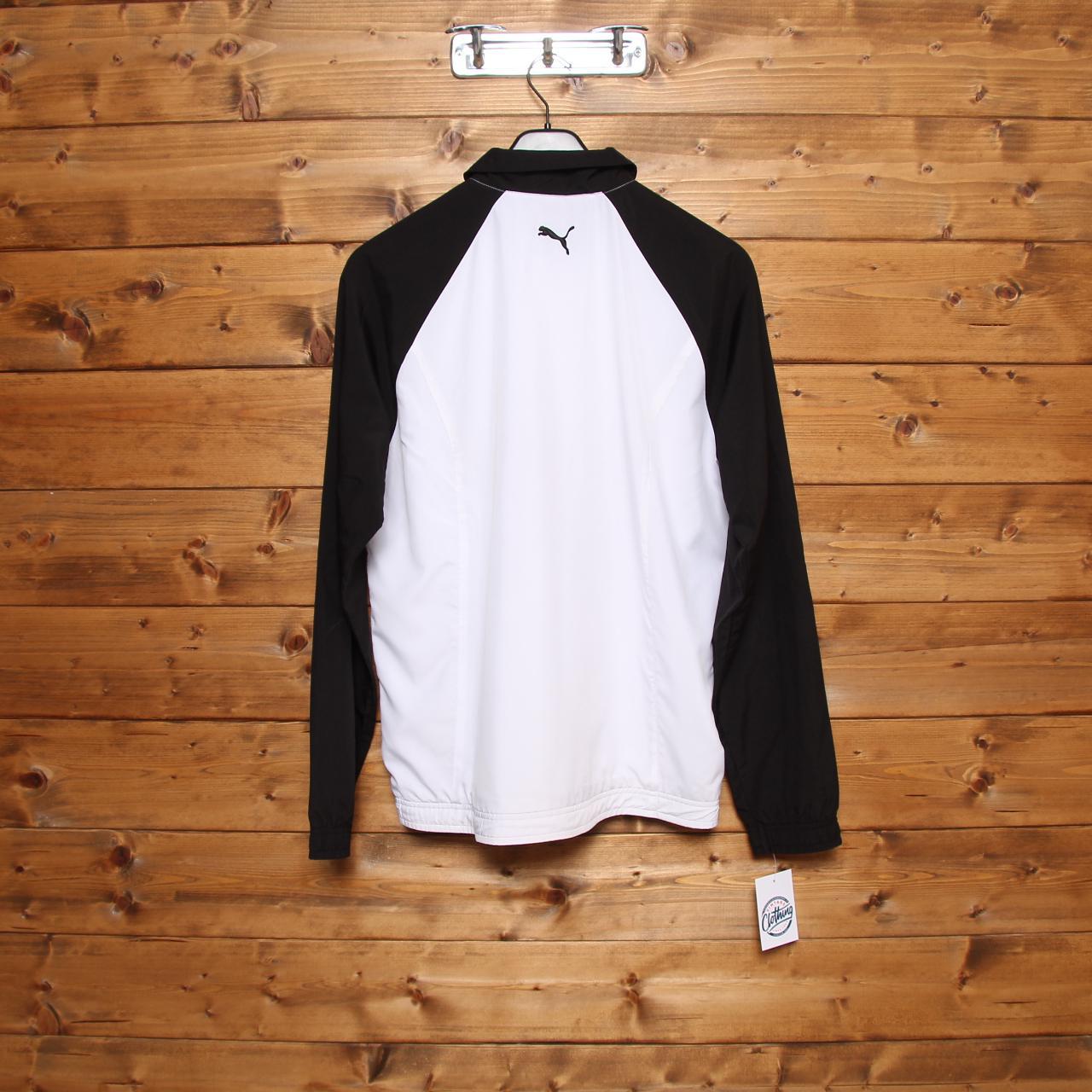 Track Top PUMA Vintage Unisex Usato TG 44/46 Bianco... - Depop