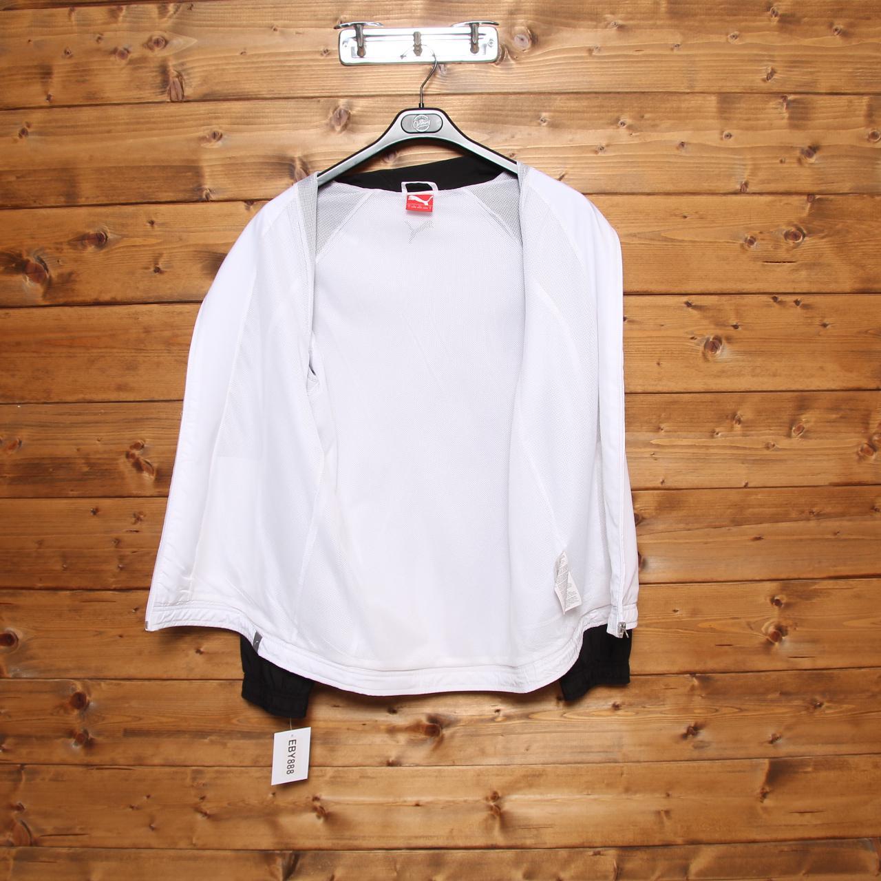 Track Top PUMA Vintage Unisex Usato TG 44/46 Bianco... - Depop