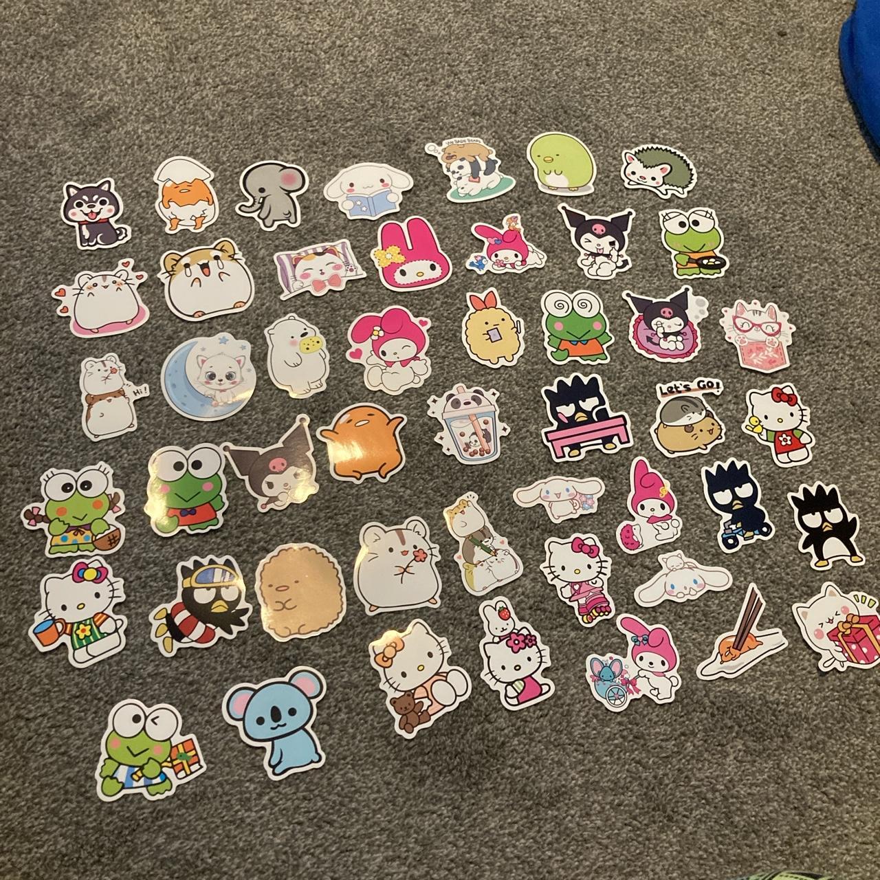 Hello Kitty (etc) sticker pack (48 stickers).... - Depop
