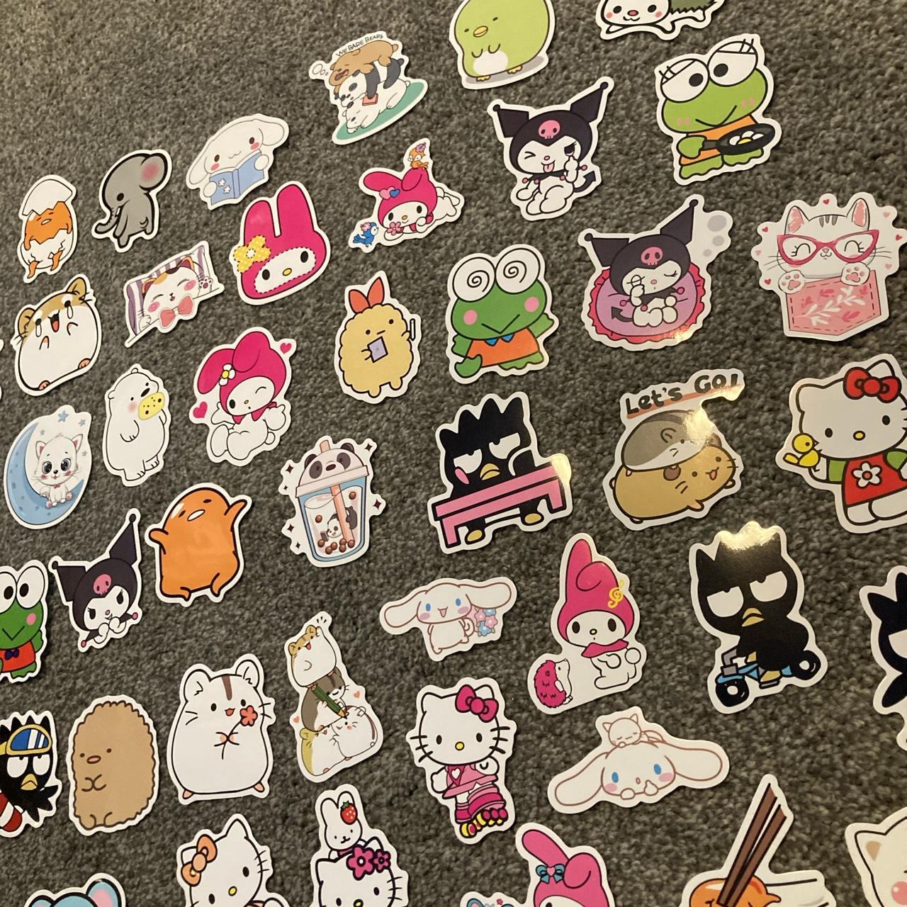 Hello Kitty (etc) sticker pack (48 stickers).... - Depop