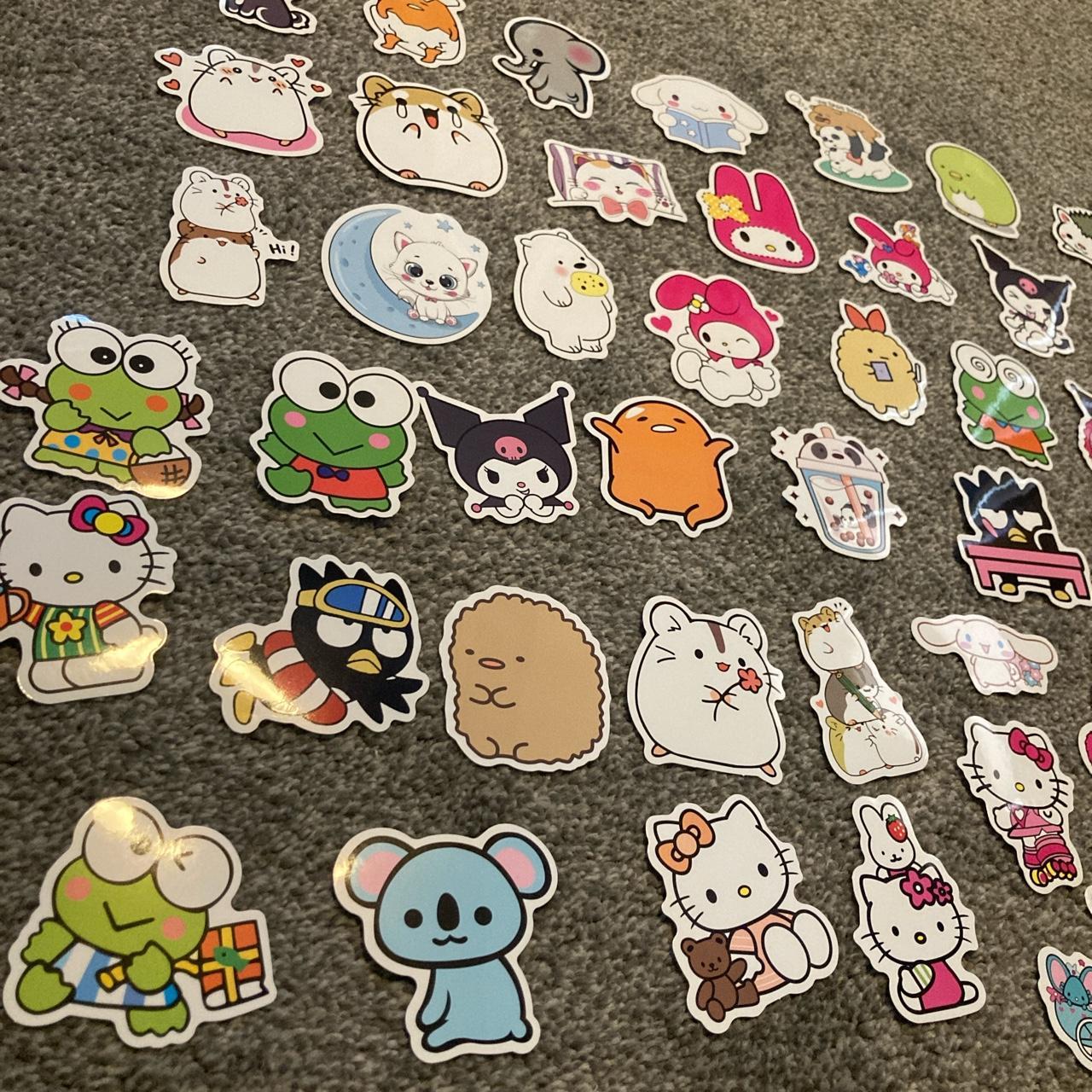 Hello Kitty (etc) sticker pack (48 stickers).... - Depop
