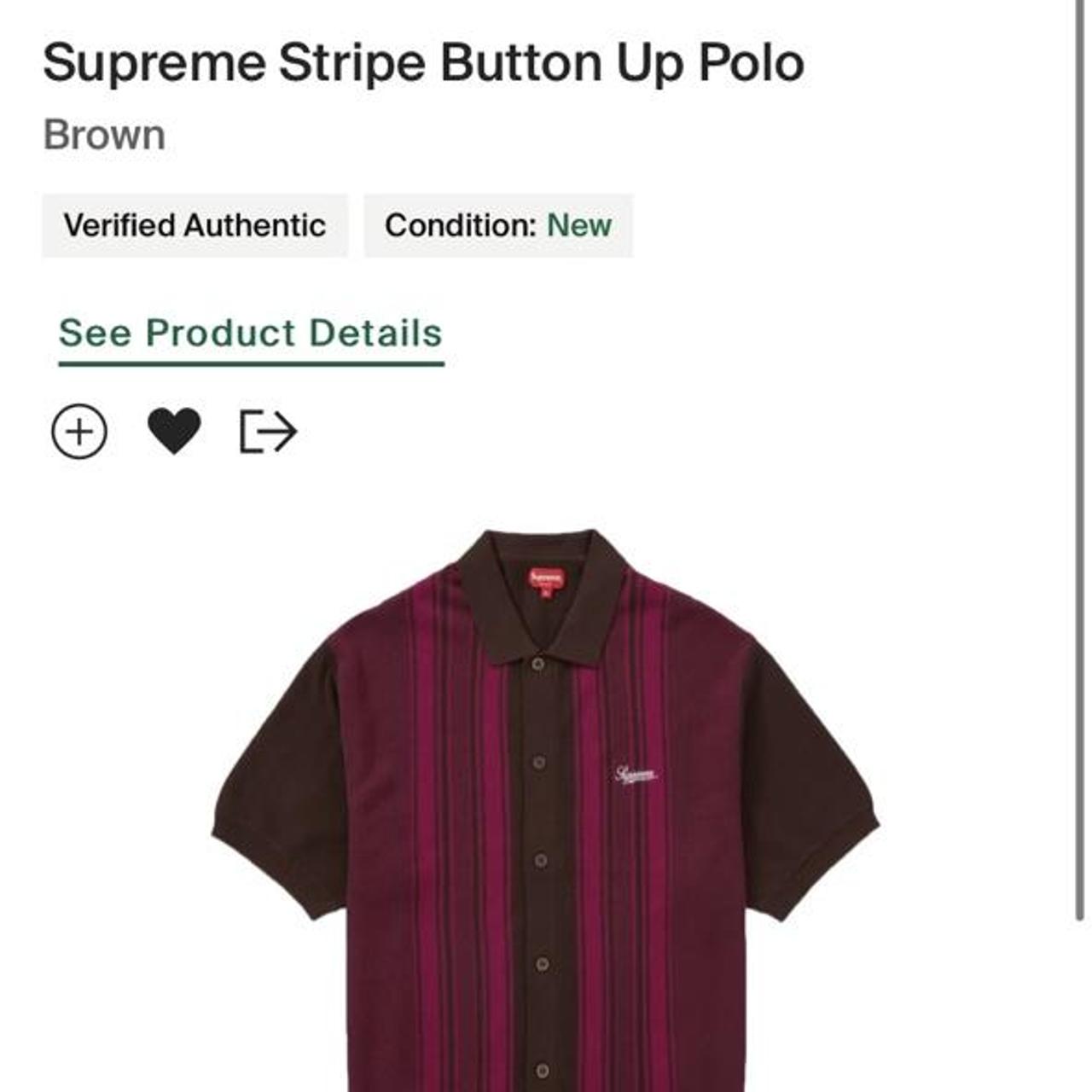 Supreme button up polo shirt Never worn, brand new... - Depop