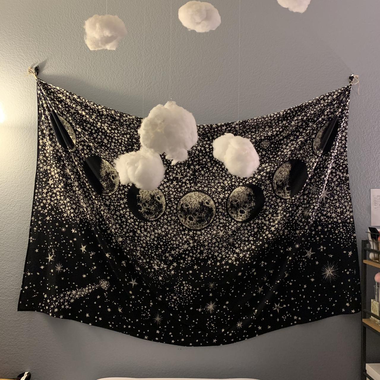 URBAN OUTFITTERS HOME moon phases & stars tapestry... - Depop