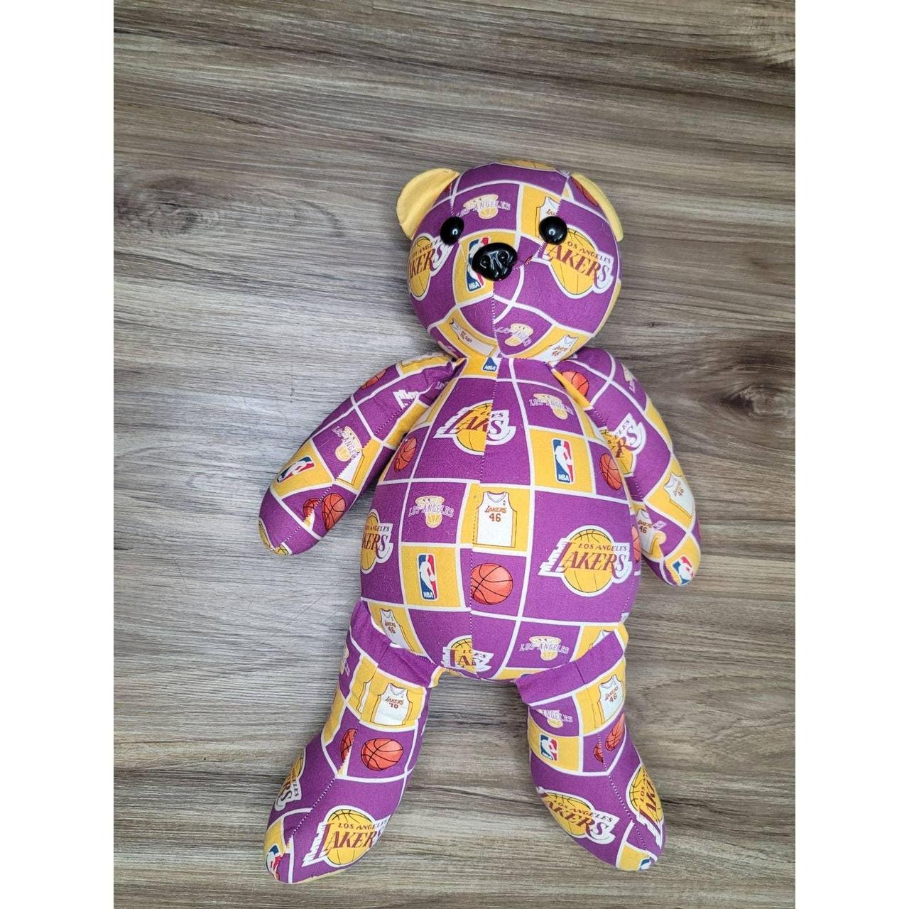 18" Los Angeles Lakers Custom Teddy Bear. Good... - Depop