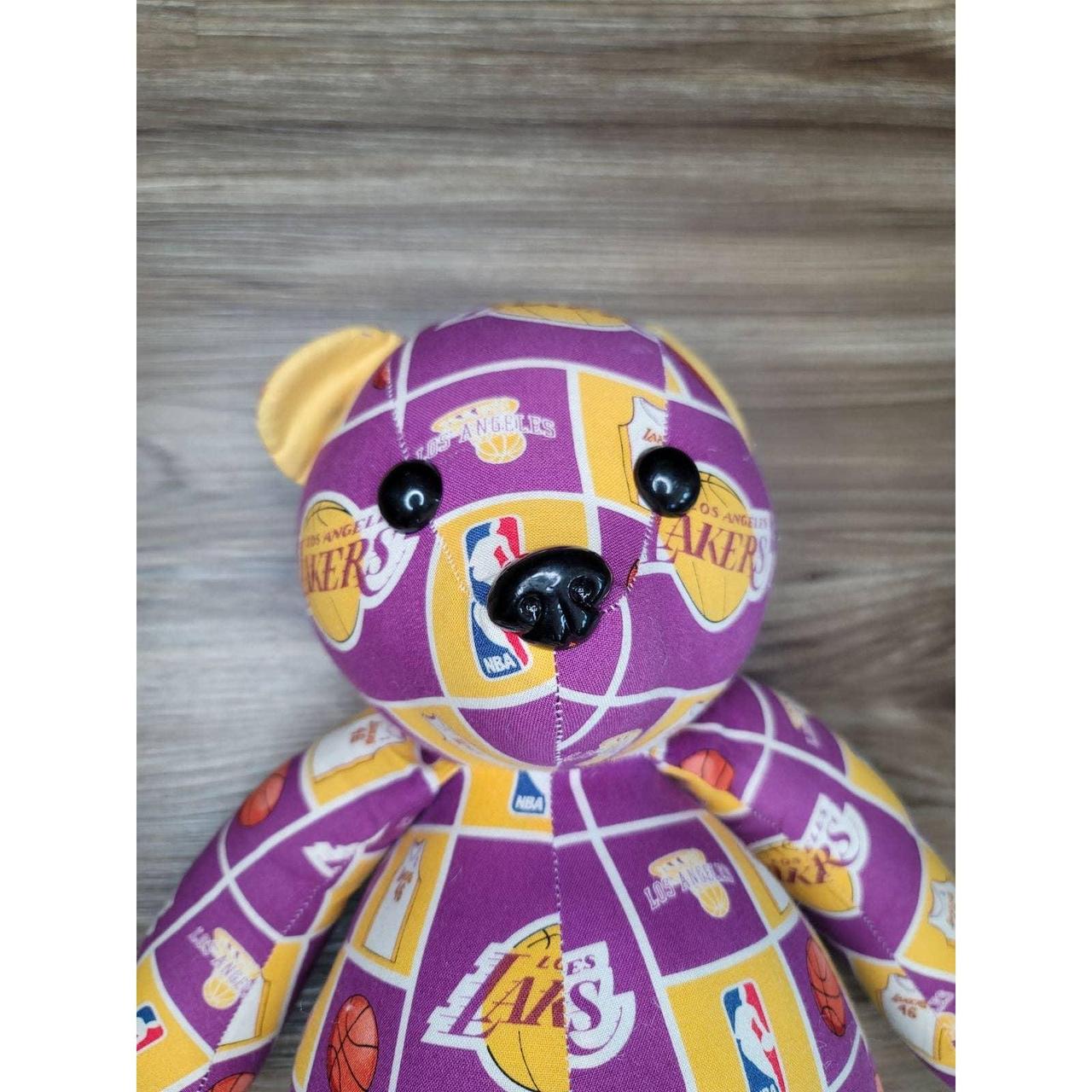 18" Los Angeles Lakers Custom Teddy Bear. Good... - Depop