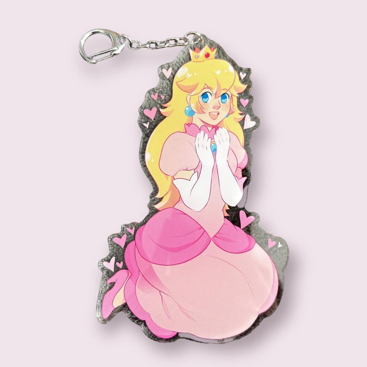 Large Princess Peach acrylic keychain 🍑 💕 This is... - Depop