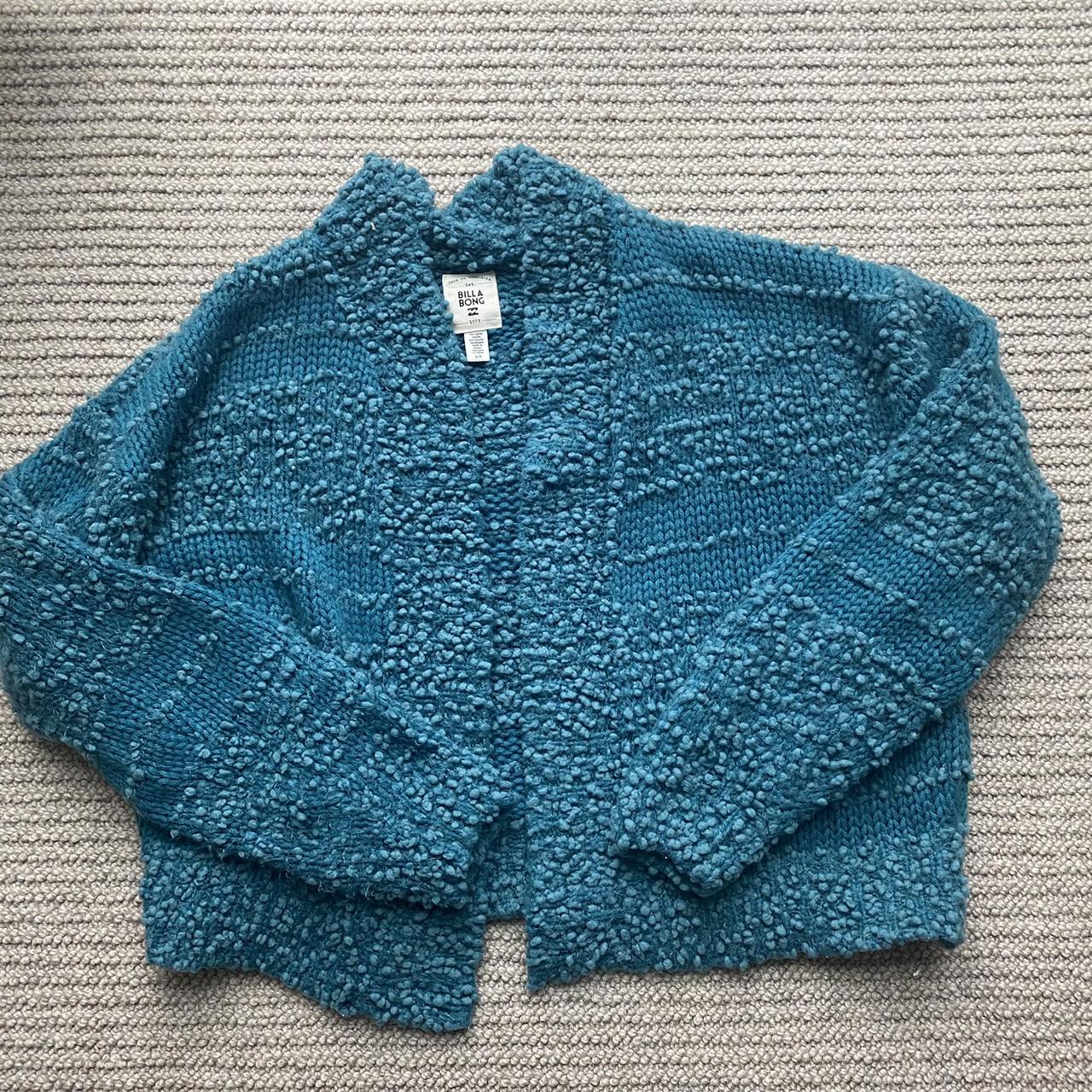 Blue billabong cardigan - Depop