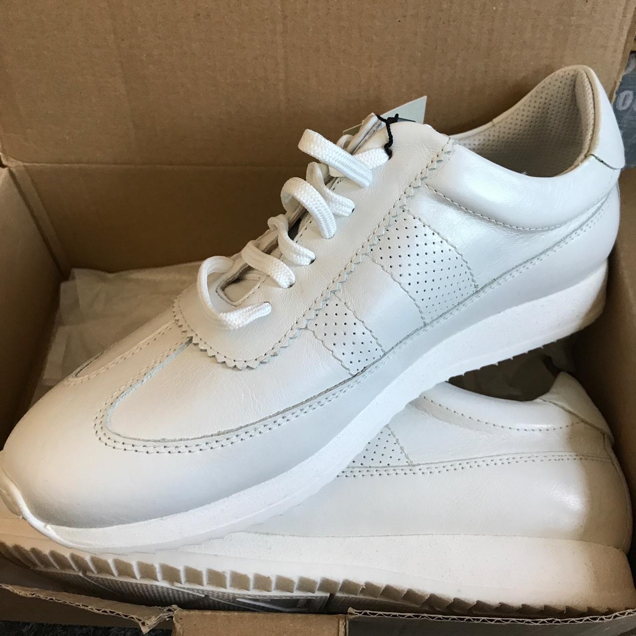 Zara leather sneakers. New In a good condition.... - Depop