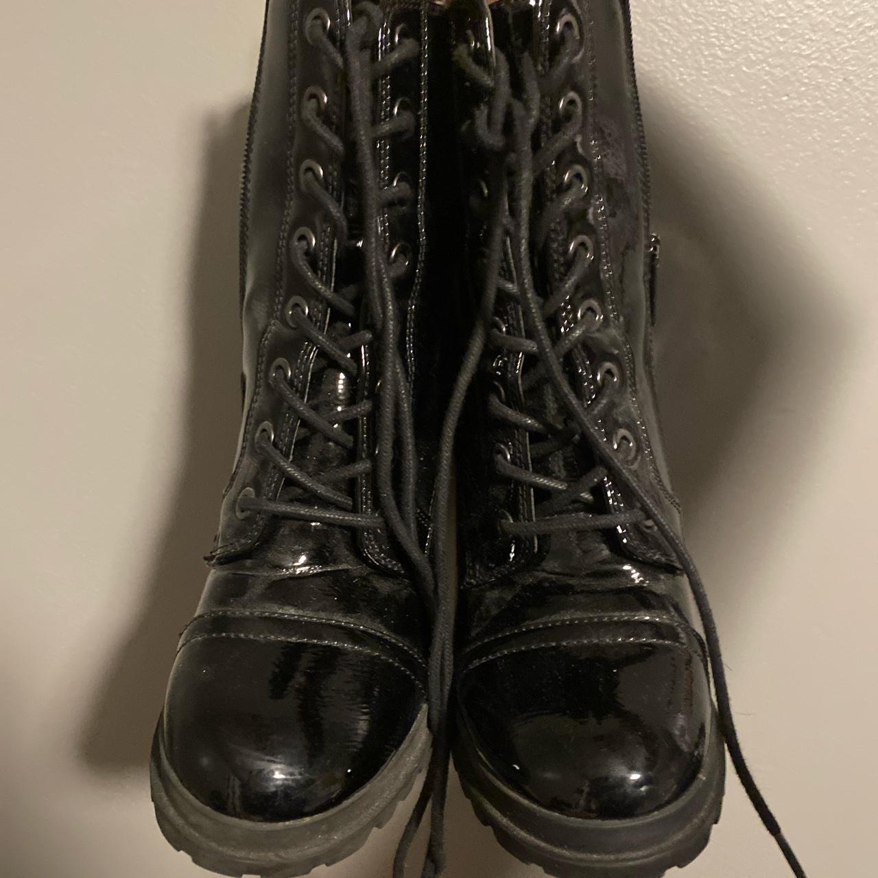 goth platform boots! super cute i’m a size 7 for... - Depop