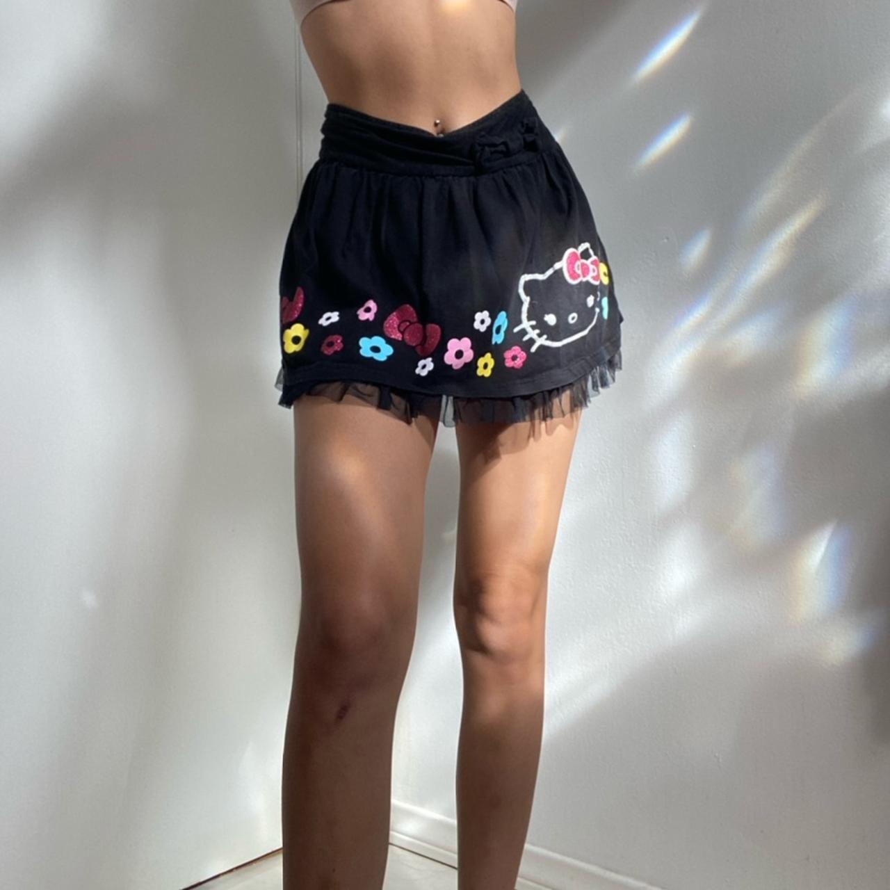 Super cute black hello kitty skirt It’s so cute and... - Depop