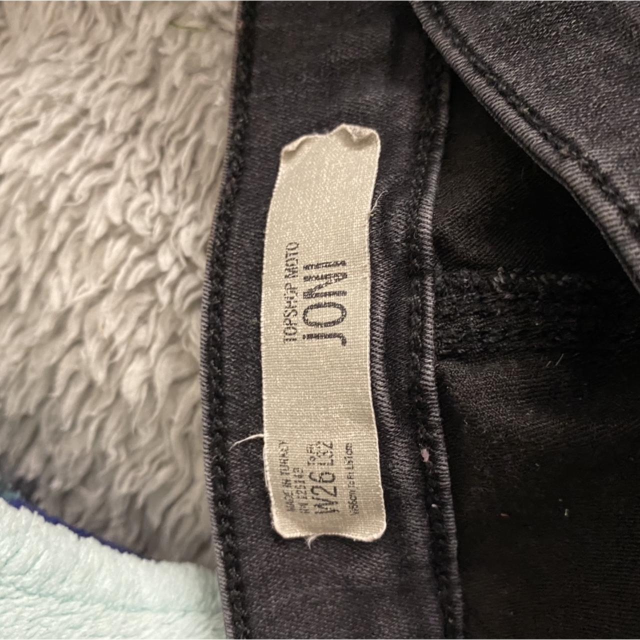 Topshop Joni ripped jeans in black X Wore quite a... - Depop