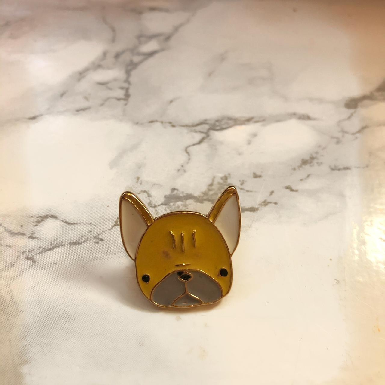 French bulldog enamel pin Dimensions: about 1 in... - Depop