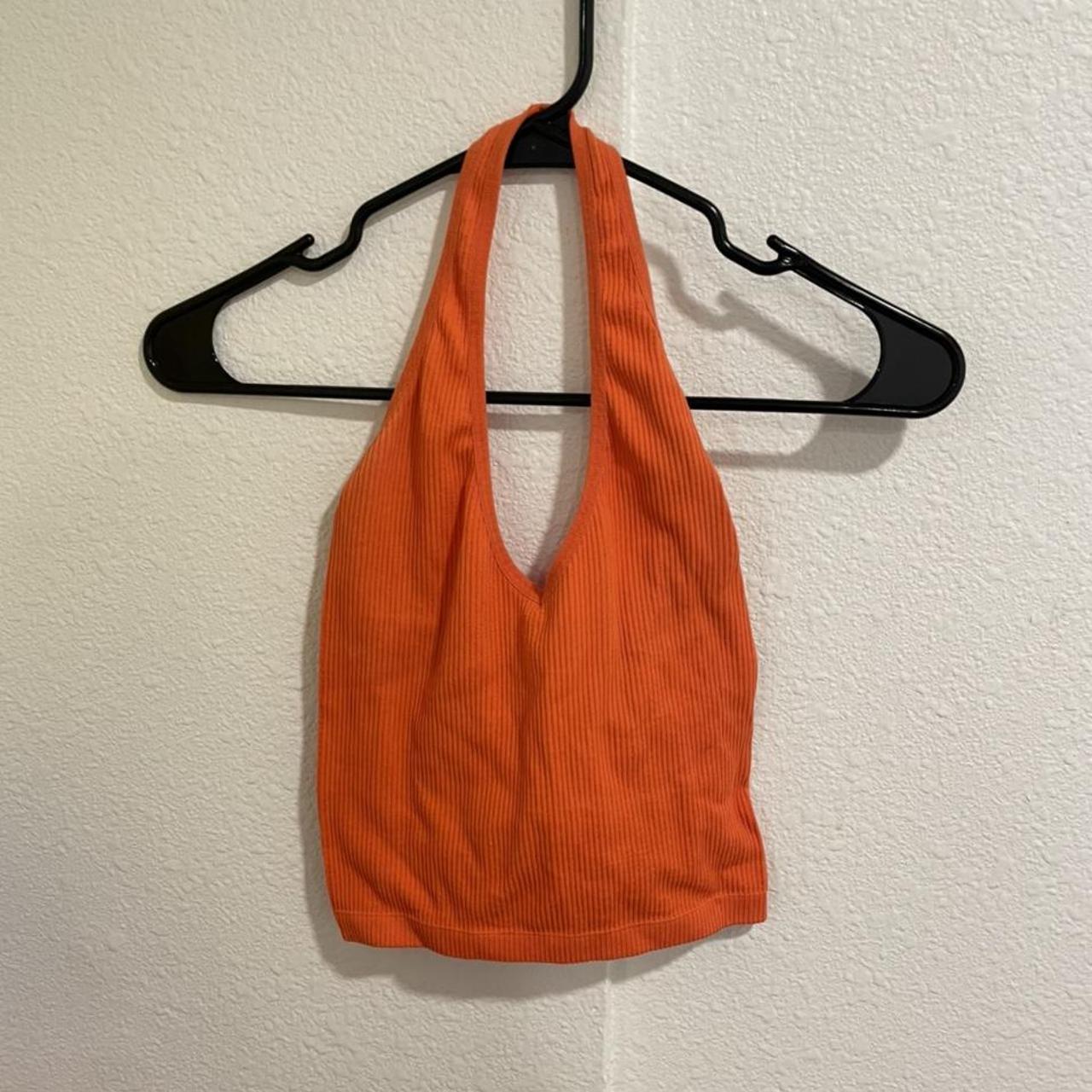 orange urban outfitters out from under halter top.... - Depop