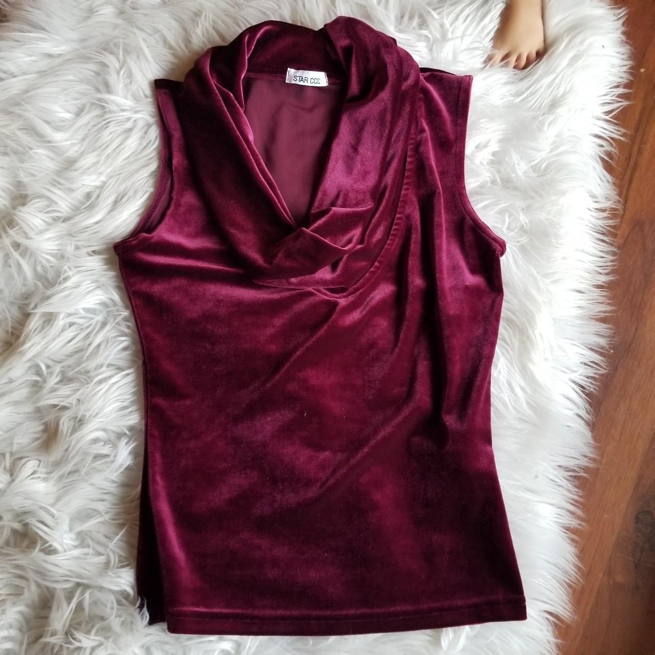 Amazing vintage 2 pc maroon velour set 😍. Size ... - Depop