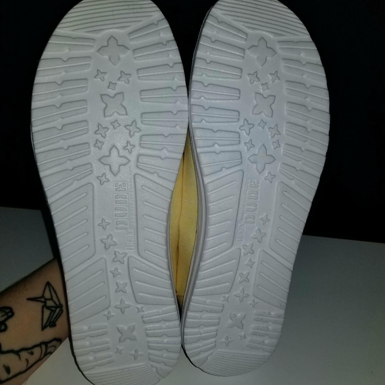 Light yellow Hey Dude boat shoes, elastic strings... - Depop