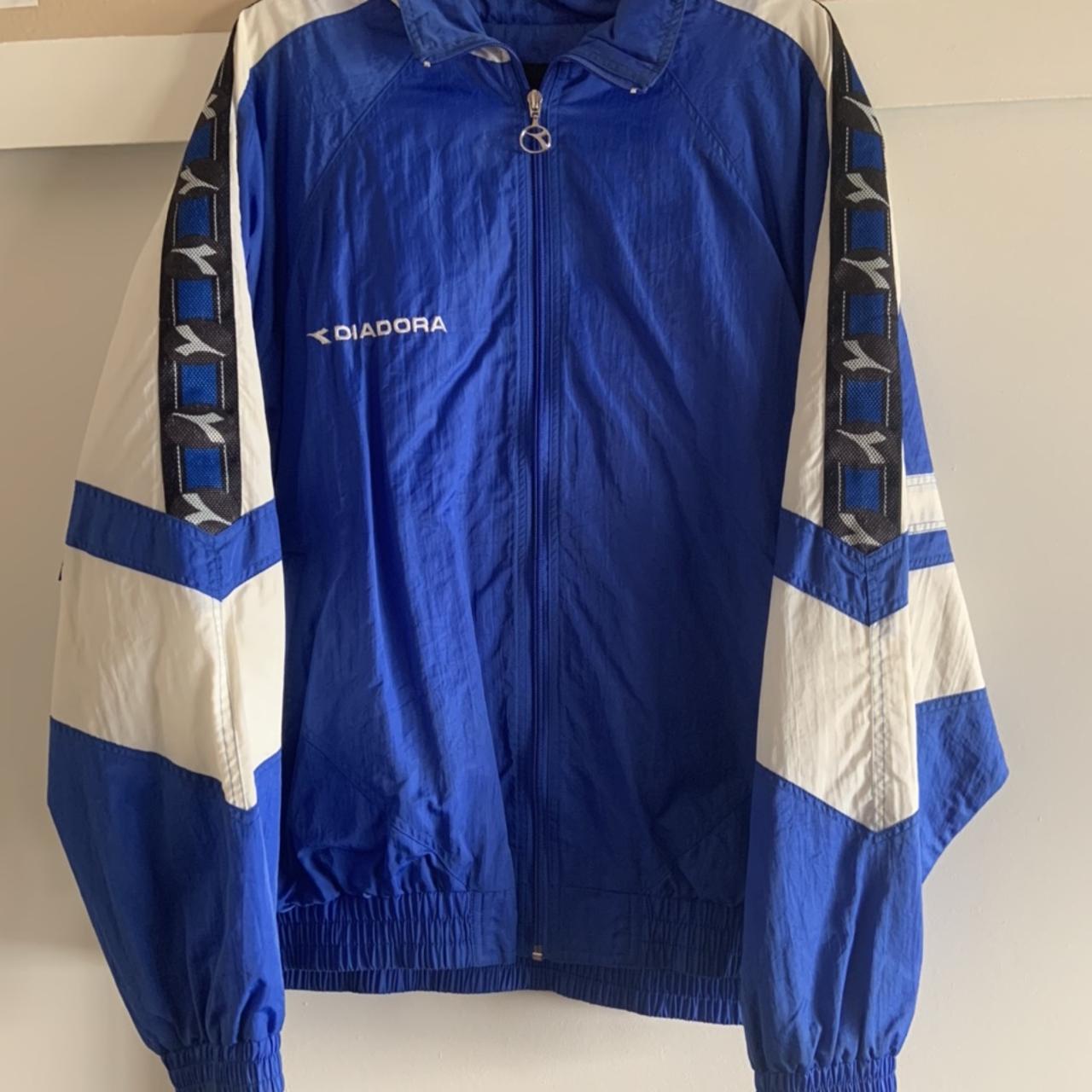 Vintage Diadora Windbreaker Signs of wear but in... - Depop